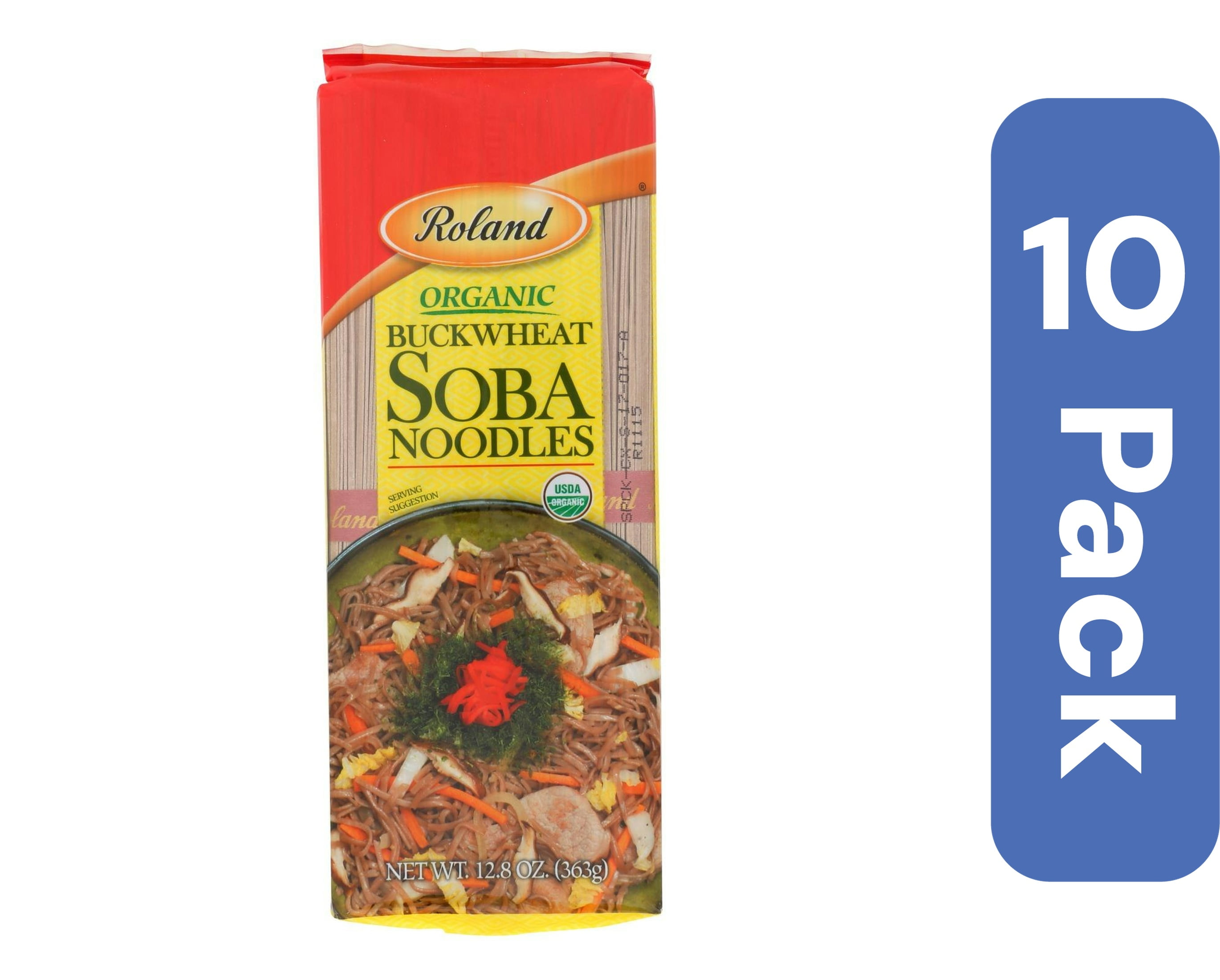 Roland Soba Noodles Buckwheat 12.8 oz (Pack Of 10) - Walmart.com