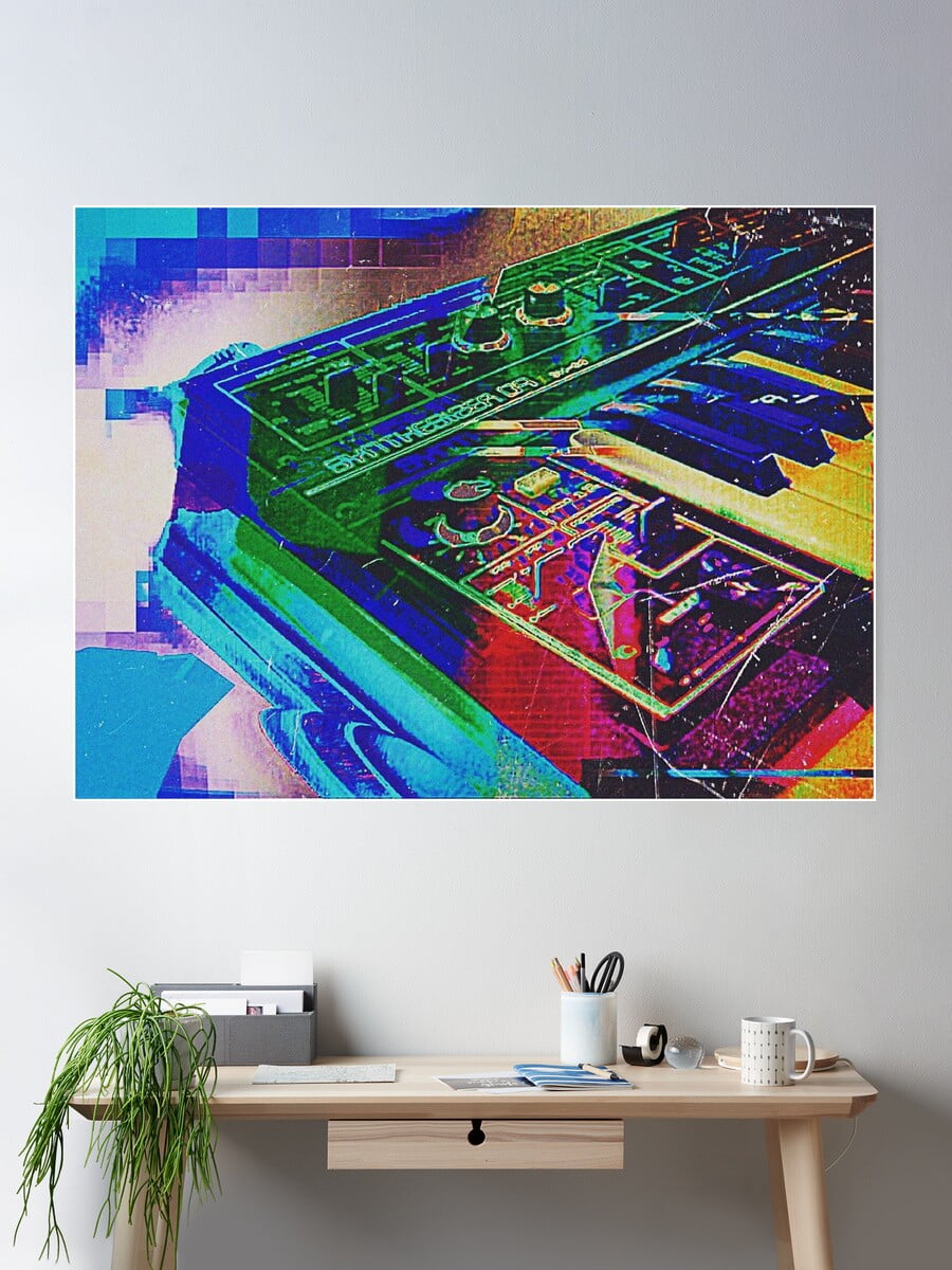 Roland Synthesizer #2 - Minimal Style Glitch Abstract Photography ...