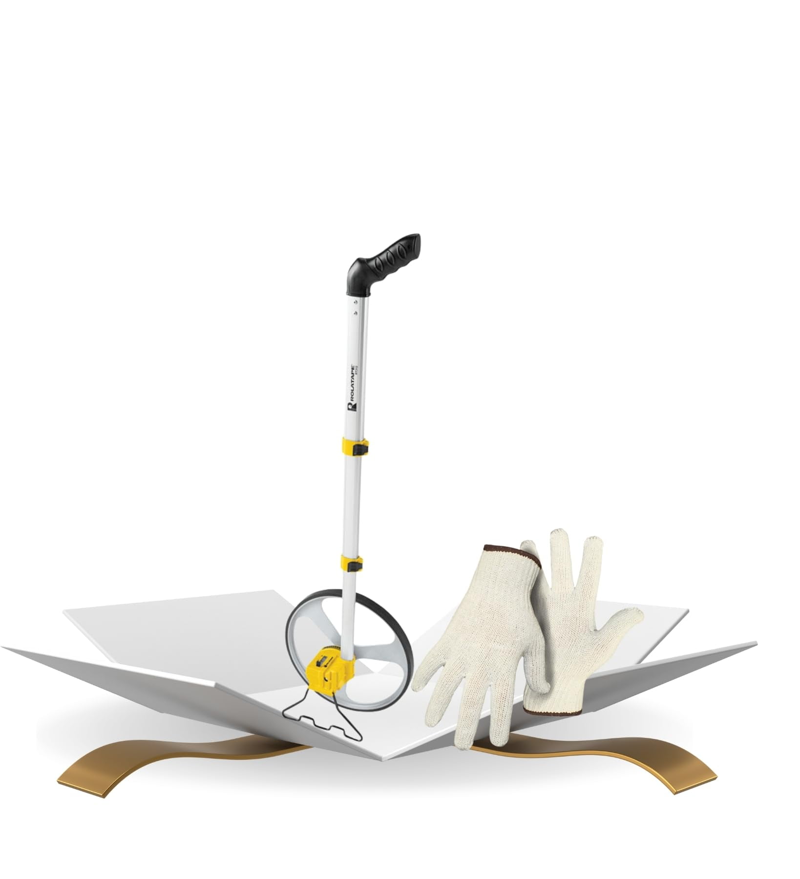 Rolatape 27 in. L x 12 in. W Measuring Wheel 10000 ft Silver - Accurate ...