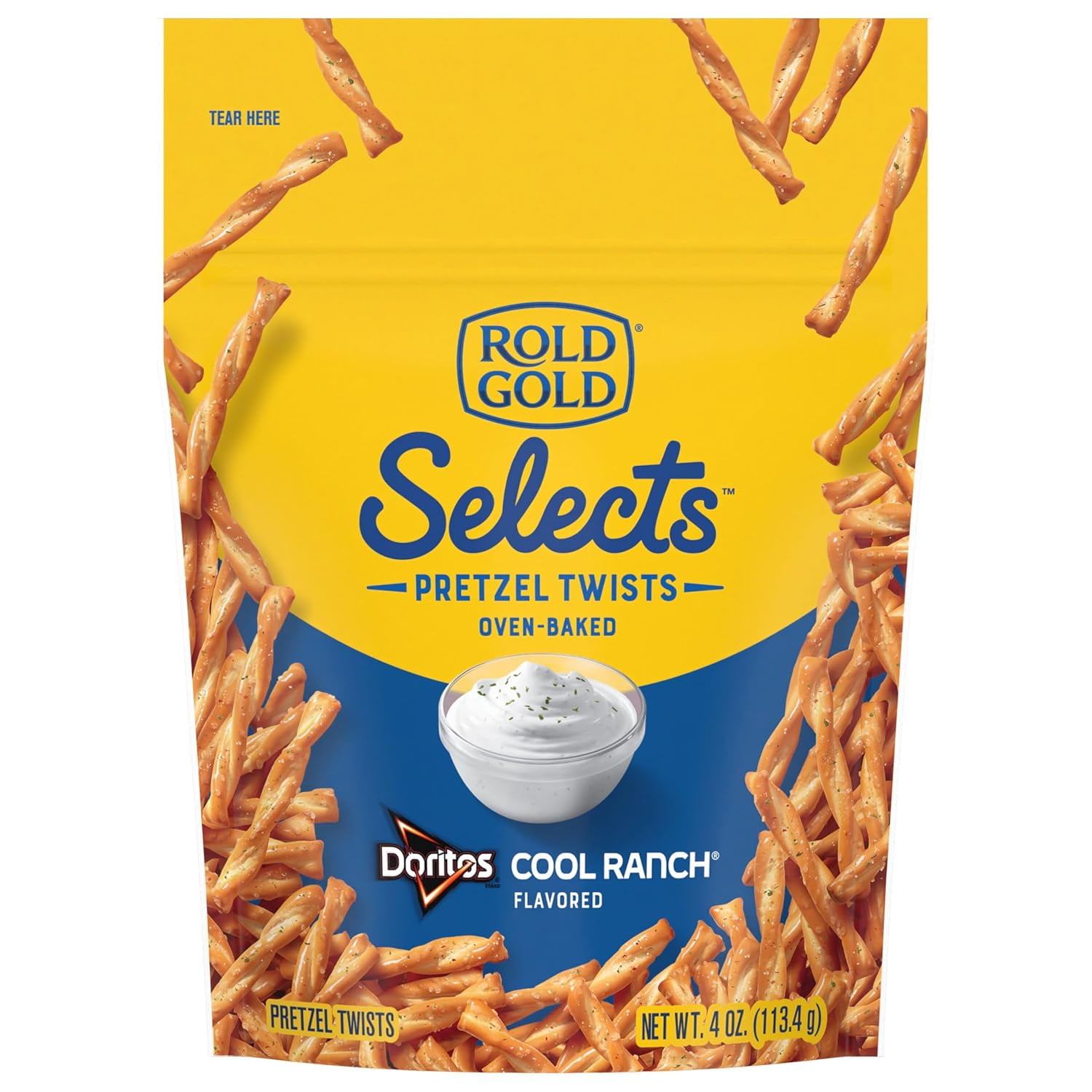 Rold Gold Selects Pretzel Twists Doritos Cool Ranch Flavored 4 Oz ...