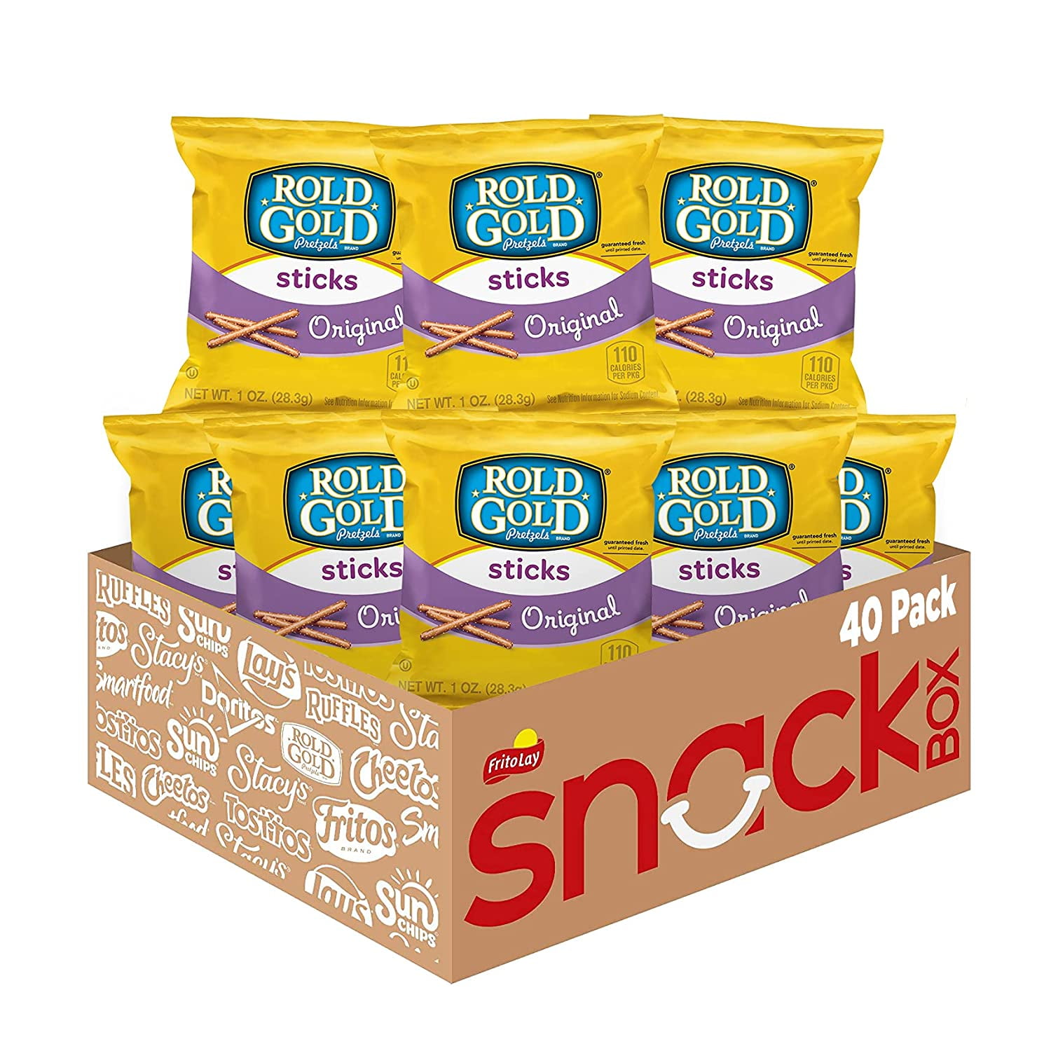 Rold Gold Pretzels, Sticks, 1oz Bags (40 Pack) - Walmart.com
