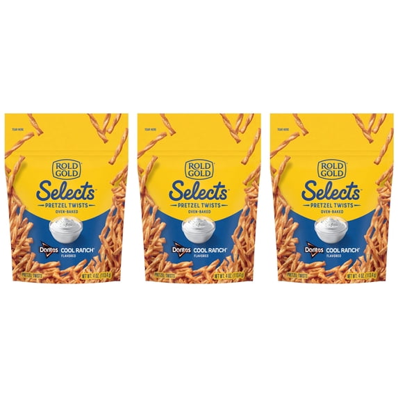 Rold Gold Selects Cool Ranch Pretzel Twists (4 oz), 3-Pack Bundle by ...