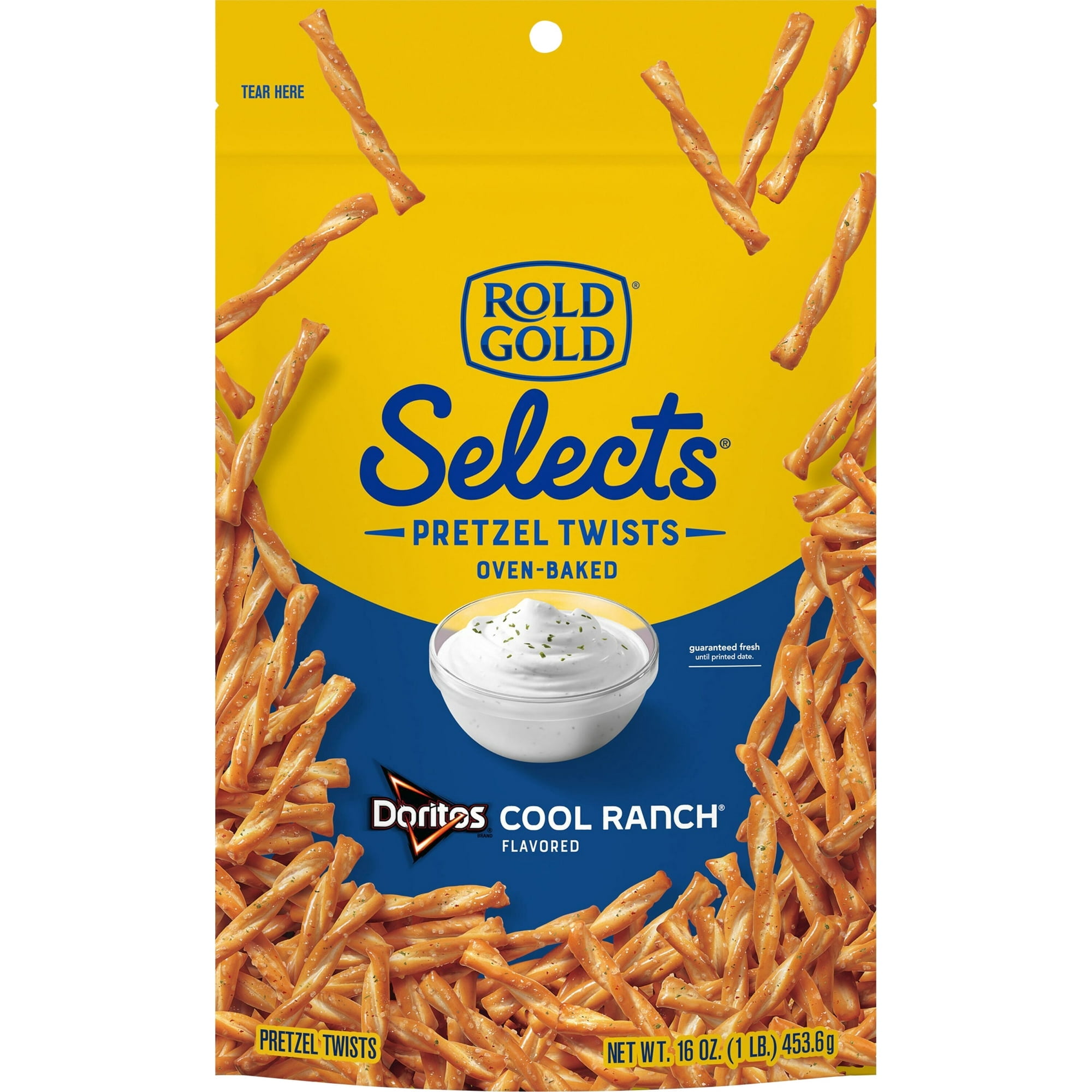 Rold Gold Selects Oven Baked Doritos Cool Ranch Flavored Pretzels ...