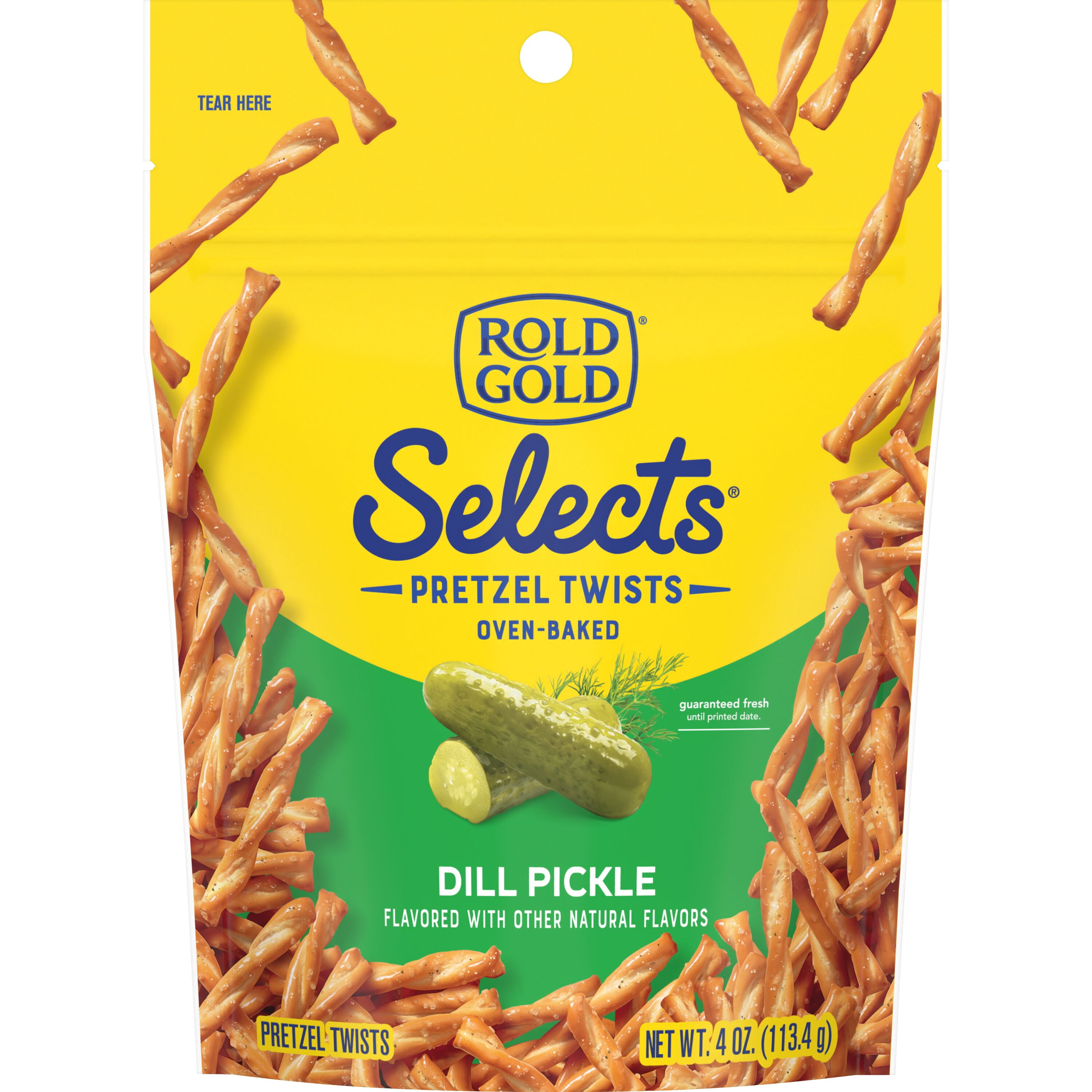 Rold Gold Selects Pretzels Twists Dill Pickle 4 Oz - Walmart.com