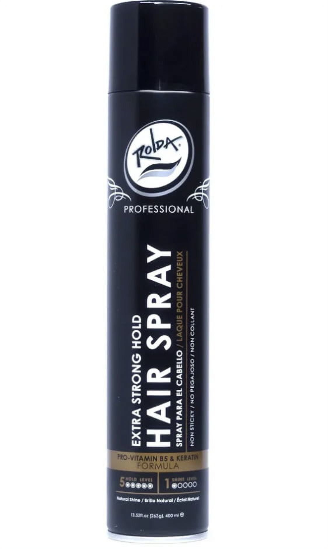 Rolda Professional Hair Spray Extra Strong Hold Vitamin B5 & Keratin 13 ...