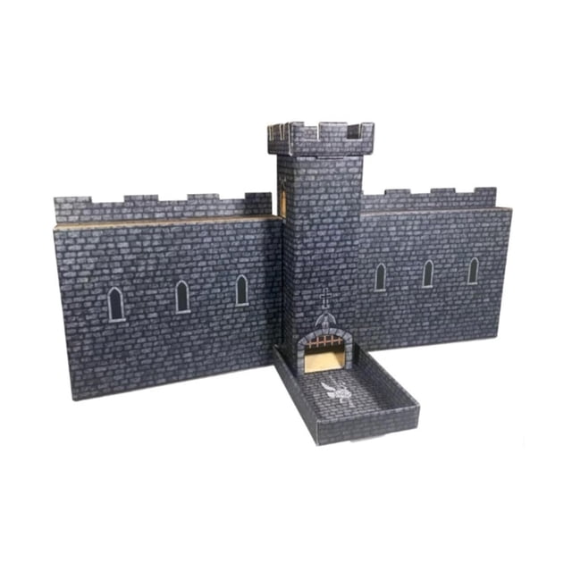 Dark Castle Keep Dice Tower & 2 Wall DM Screens w/Magnetic Initiative ...