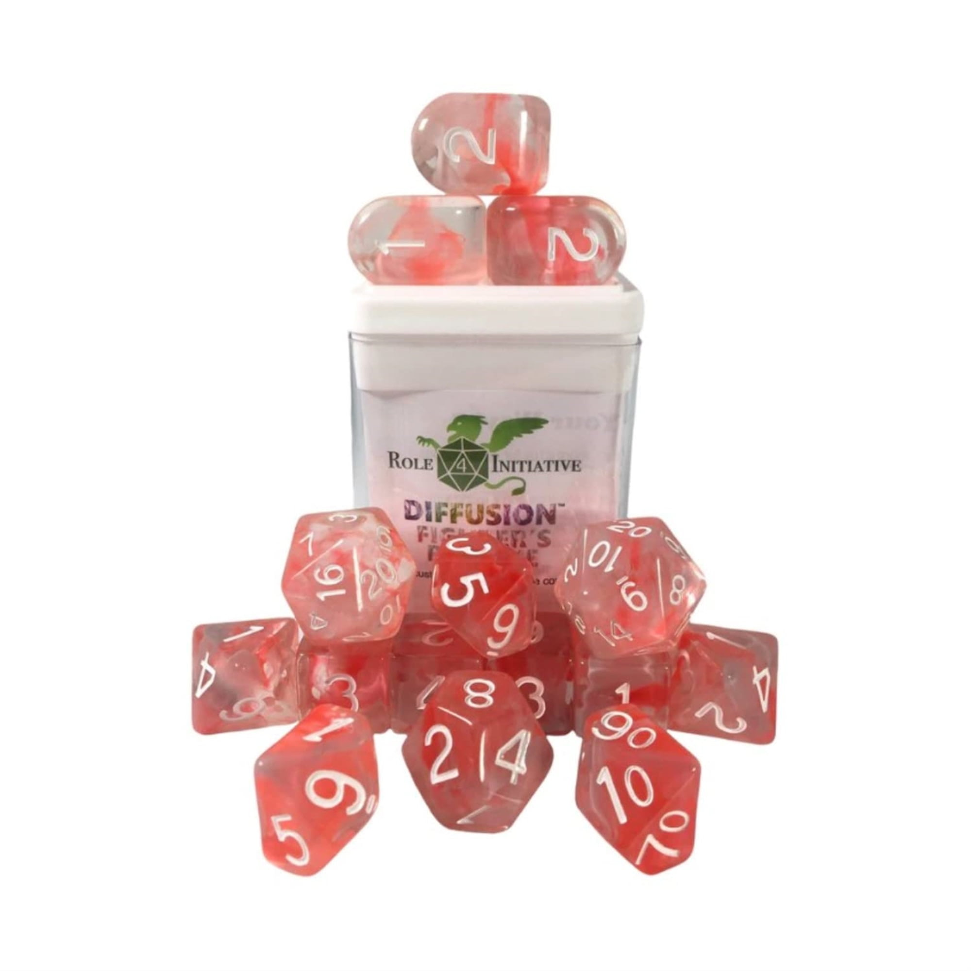 Role 4 Initiative Diffusion Poly Set - Fighters Resolve w/Numbers (15 ...