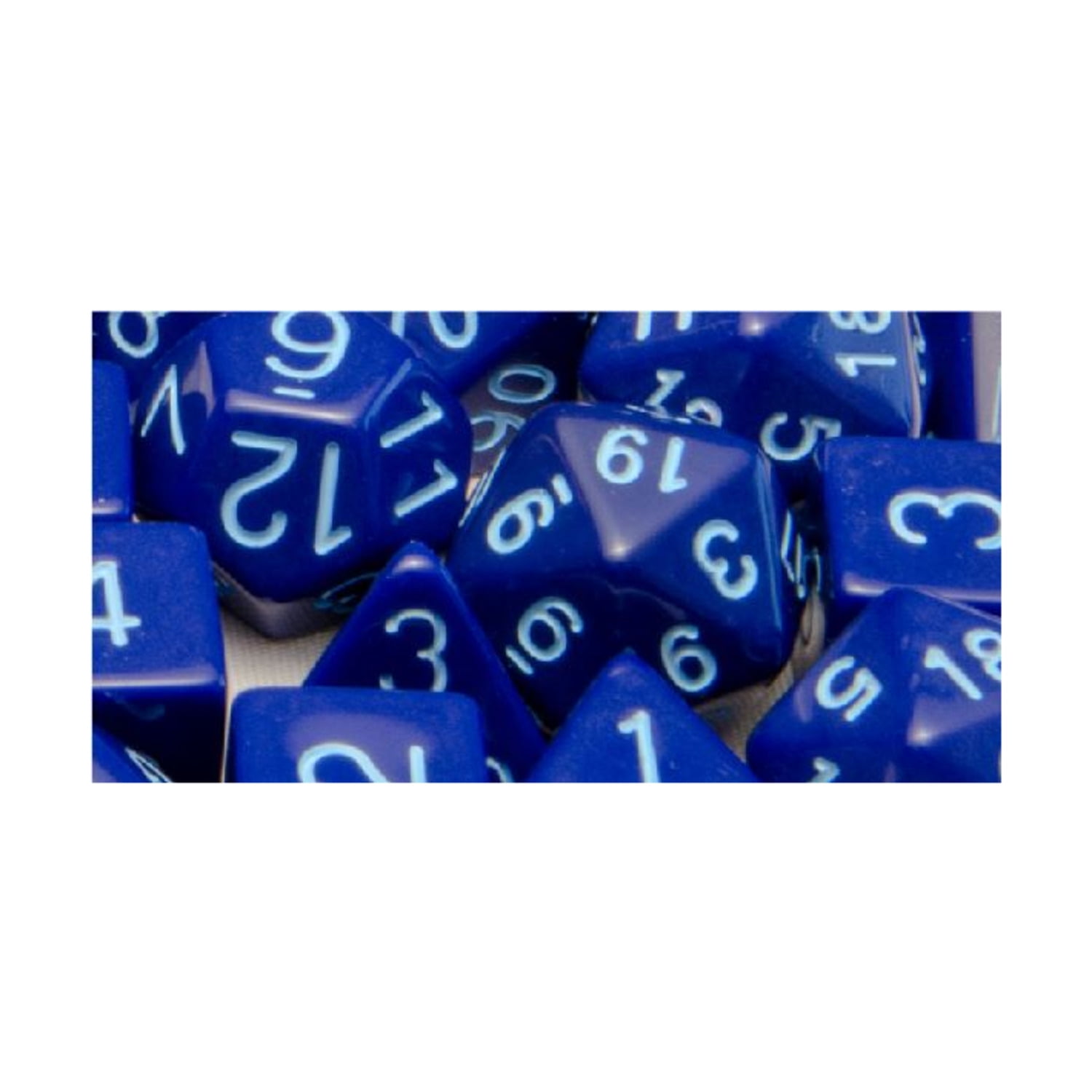 Role 4 Initiative Poly Set - Opaque Dark Blue w/Light Blue (15) New ...