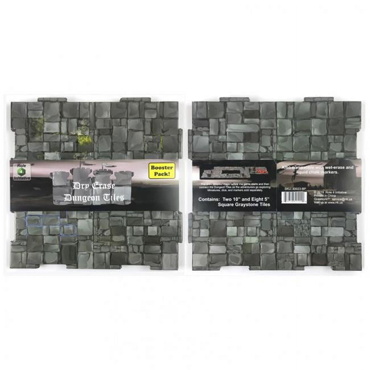 Role 4 Initiative Dry Erase Dungeon Tiles - Graystone Color, Booster ...