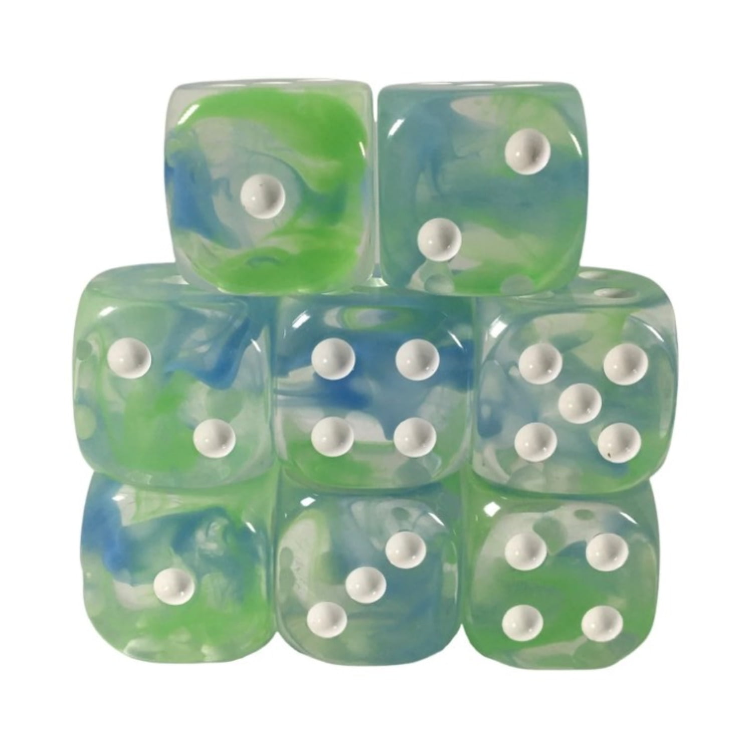 Role 4 Initiative d6 18mm Nixie's Brook w/White (8) New - Walmart.com