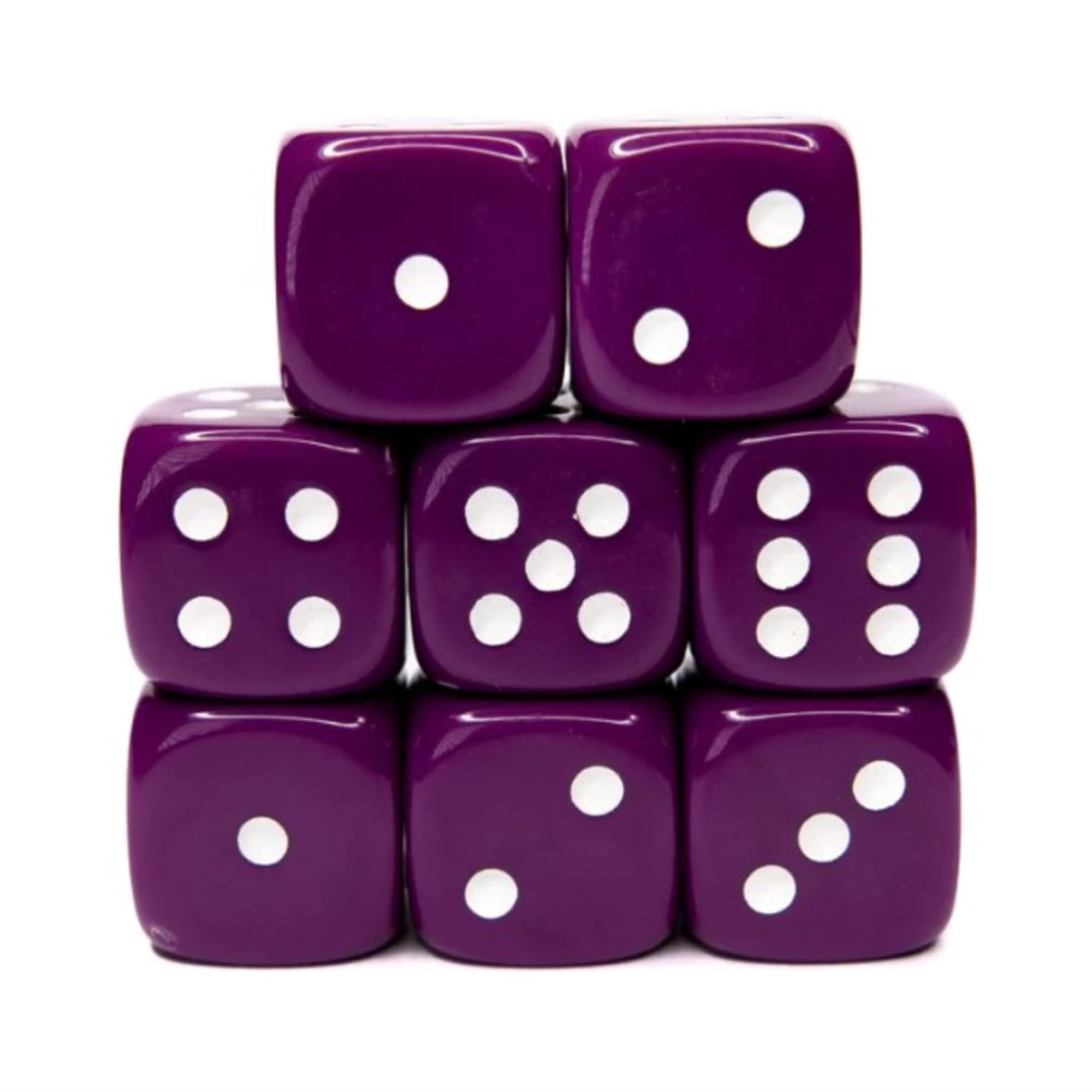Role 4 Initiative d6 18mm Opaque Dark Purple w/White (12) - Walmart.com