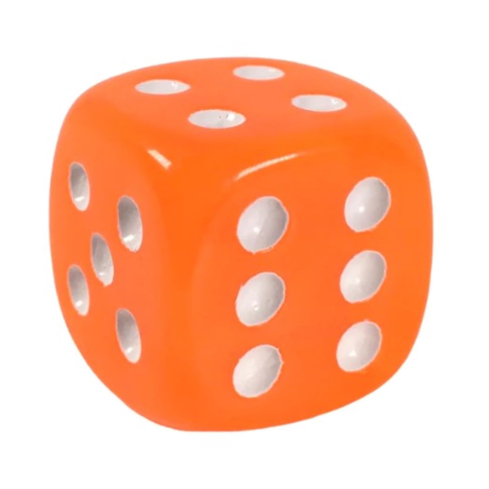 Role 4 Initiative d6 18mm Translucent Neon Orange w/White (12 ...