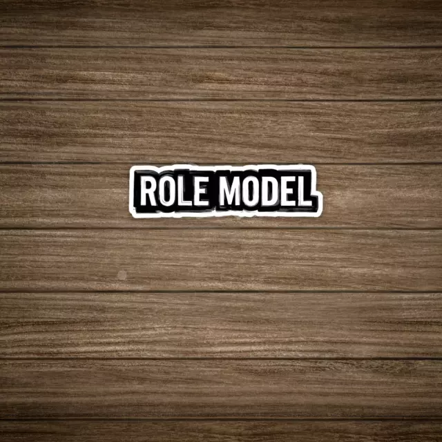 Role Model Enamel Sticker Inspiring Word Artphone Decal Water Bottle ...