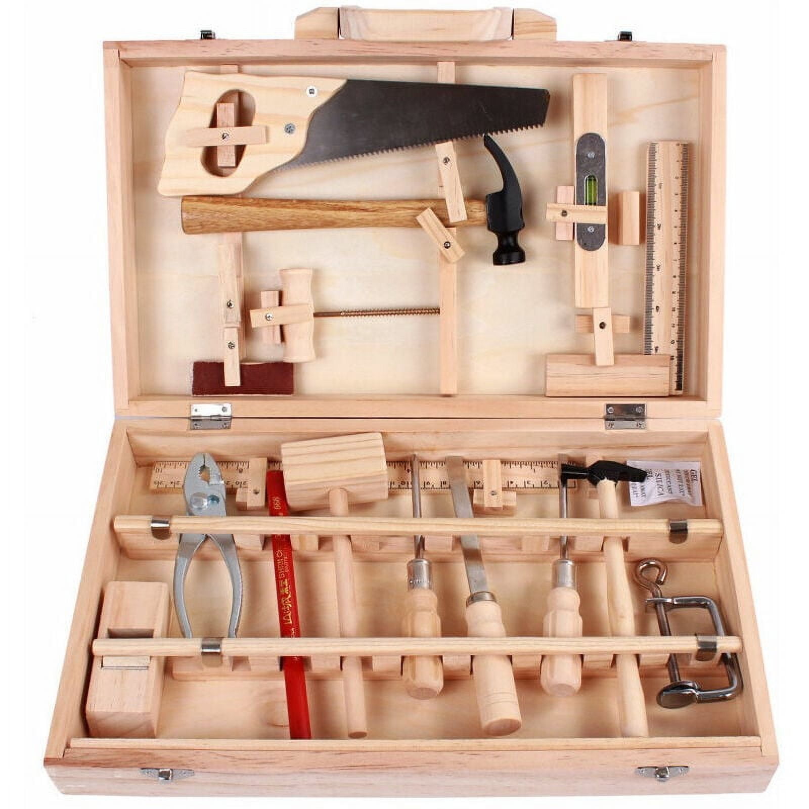 Role Play Construction Kit, Wooden Kids Tool Set for Creative Building ...
