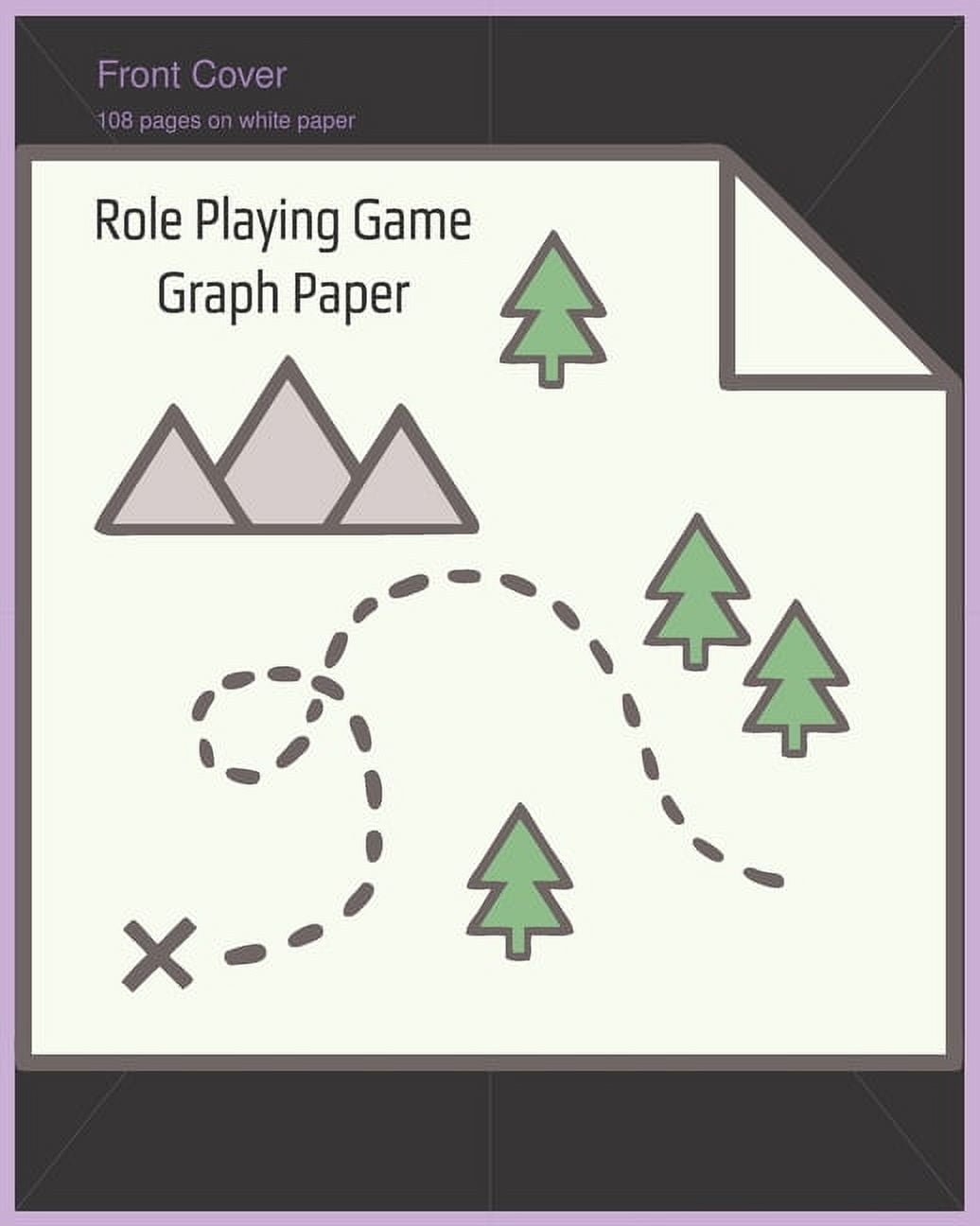 Role Playing Game Graph Paper : Blank Quad Ruled Grid Paper Composition ...
