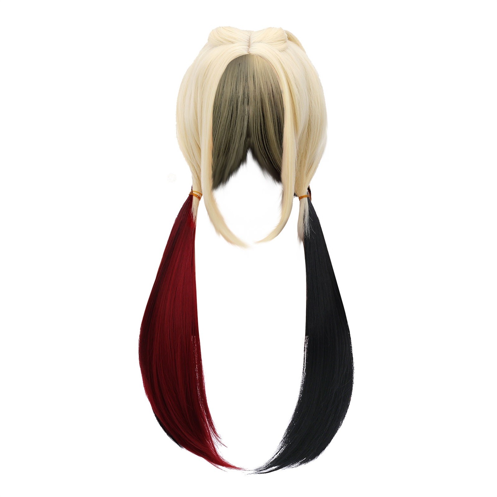 Role Wig, 3 Colors, Animation Role-playing Straight Wig With Ponytail ...