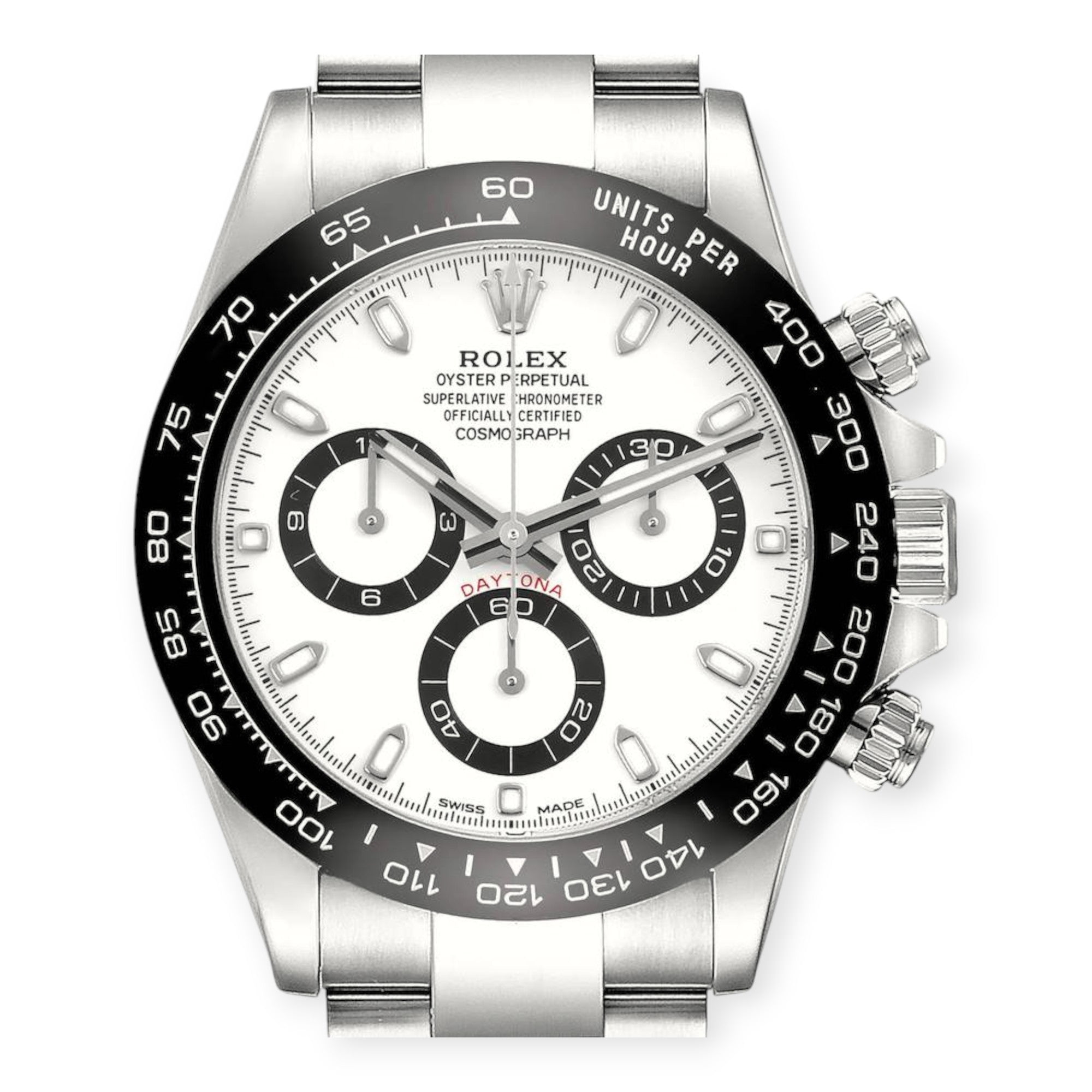 Roleex Watch for Men, Daytona 116500 Ceramic Bezel White Panda Dial ...