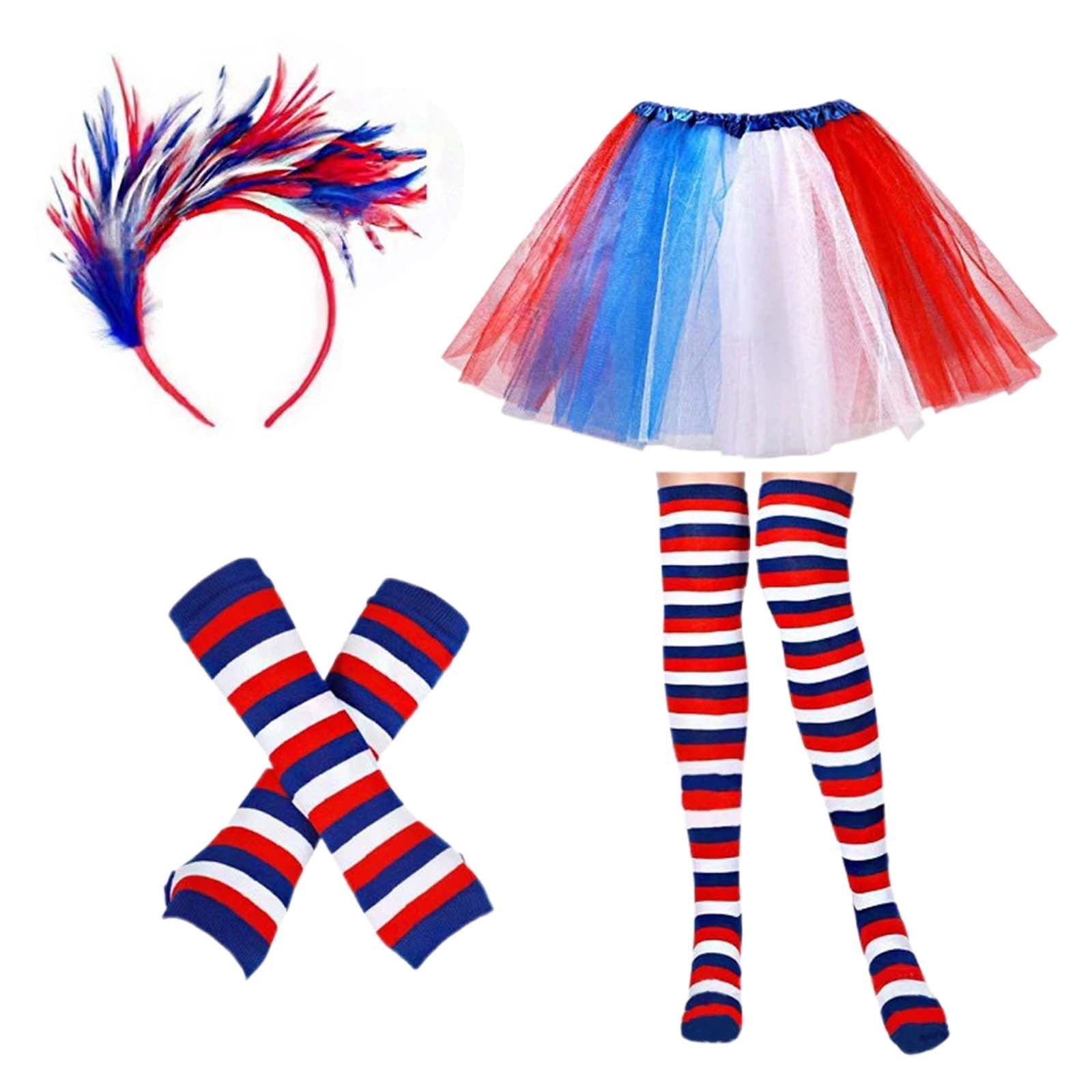 Roleplay Clothes Independence Day Party Outfit Set For Women Gloves ...