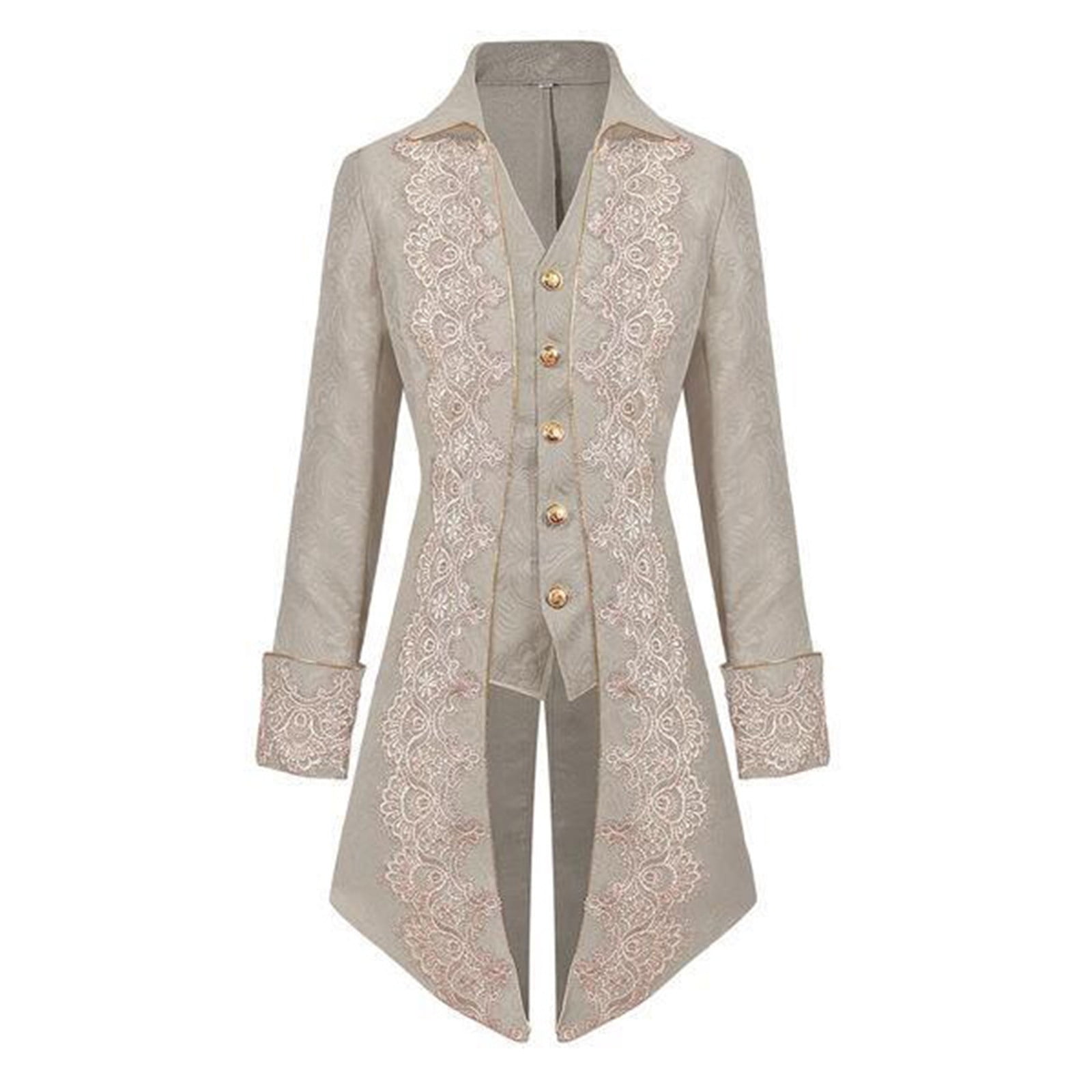 Roleplay Clothes Medieval Men'S Jacket Coat Vintage Gothic Costume ...