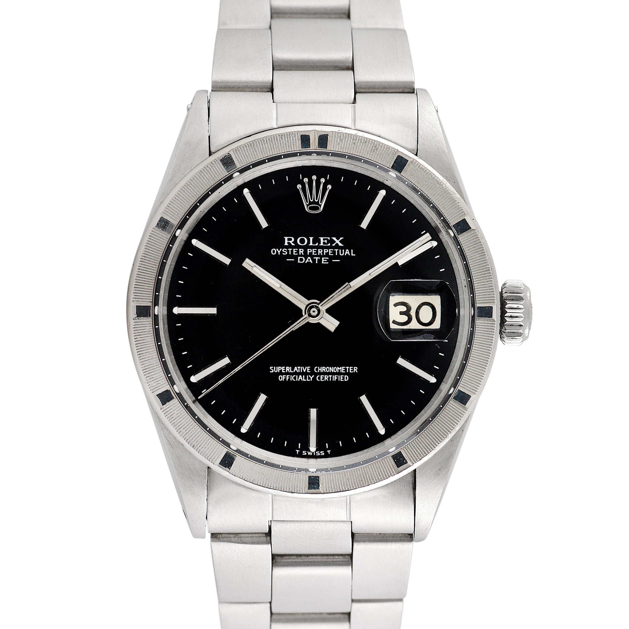 Pre-Owned Rolex Men's Date 34mm Stainless Steel Oyster Wristwatch ...