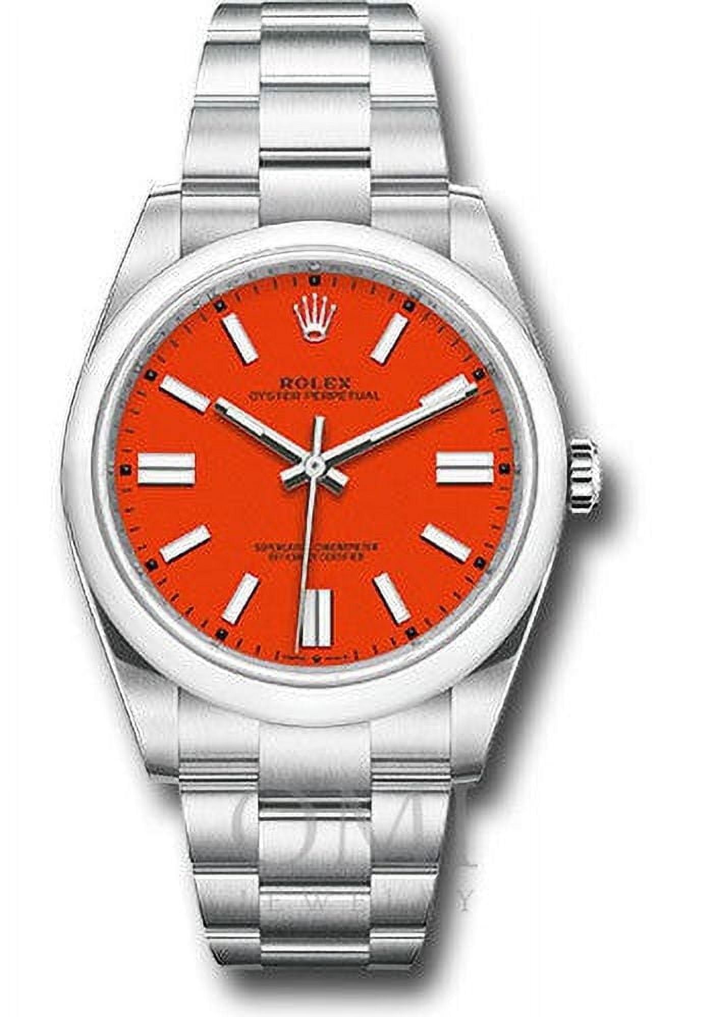 Rolex Oyster Perpetual 124300 41mm Coral Red Dial With Oyster Bracelet ...