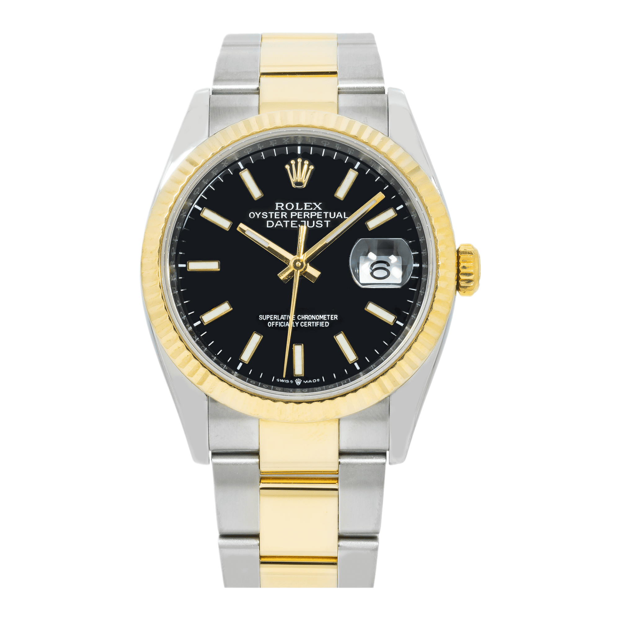 Rolexe Watch for Men, 41mm Da-te-just Stainless Steel and Yellow Gold ...