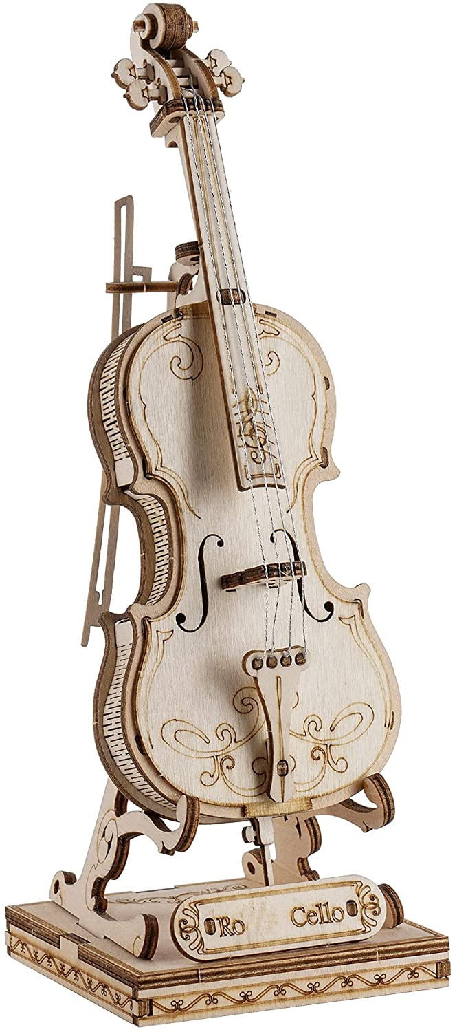 Rolife 3D Jigsaw Puzzle Wood Craft Building Kits Toy DIY Cello Model ...