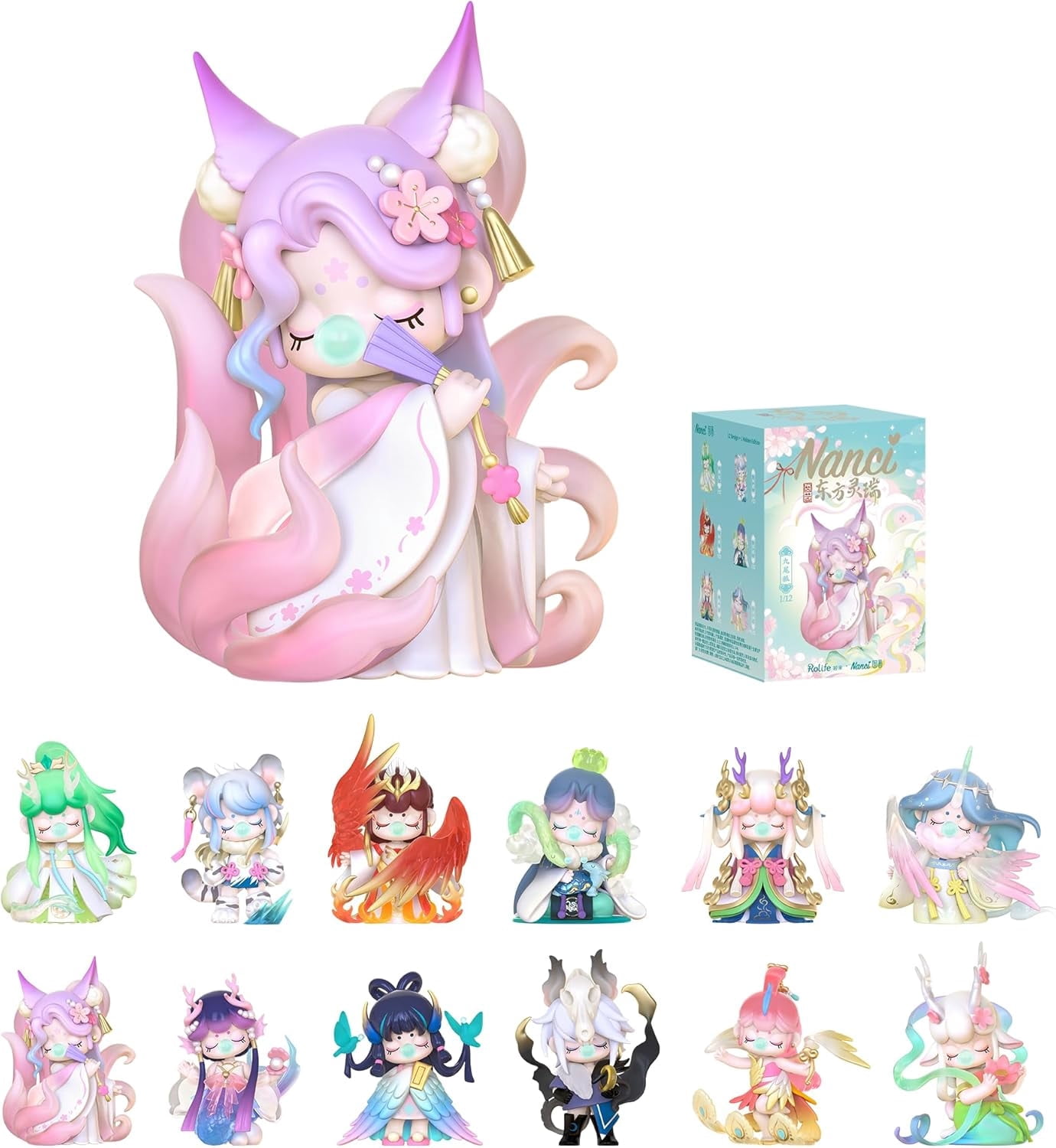 Rolife Blind Box Set 12PC Surprise Action Figure Collectible Random Art ...