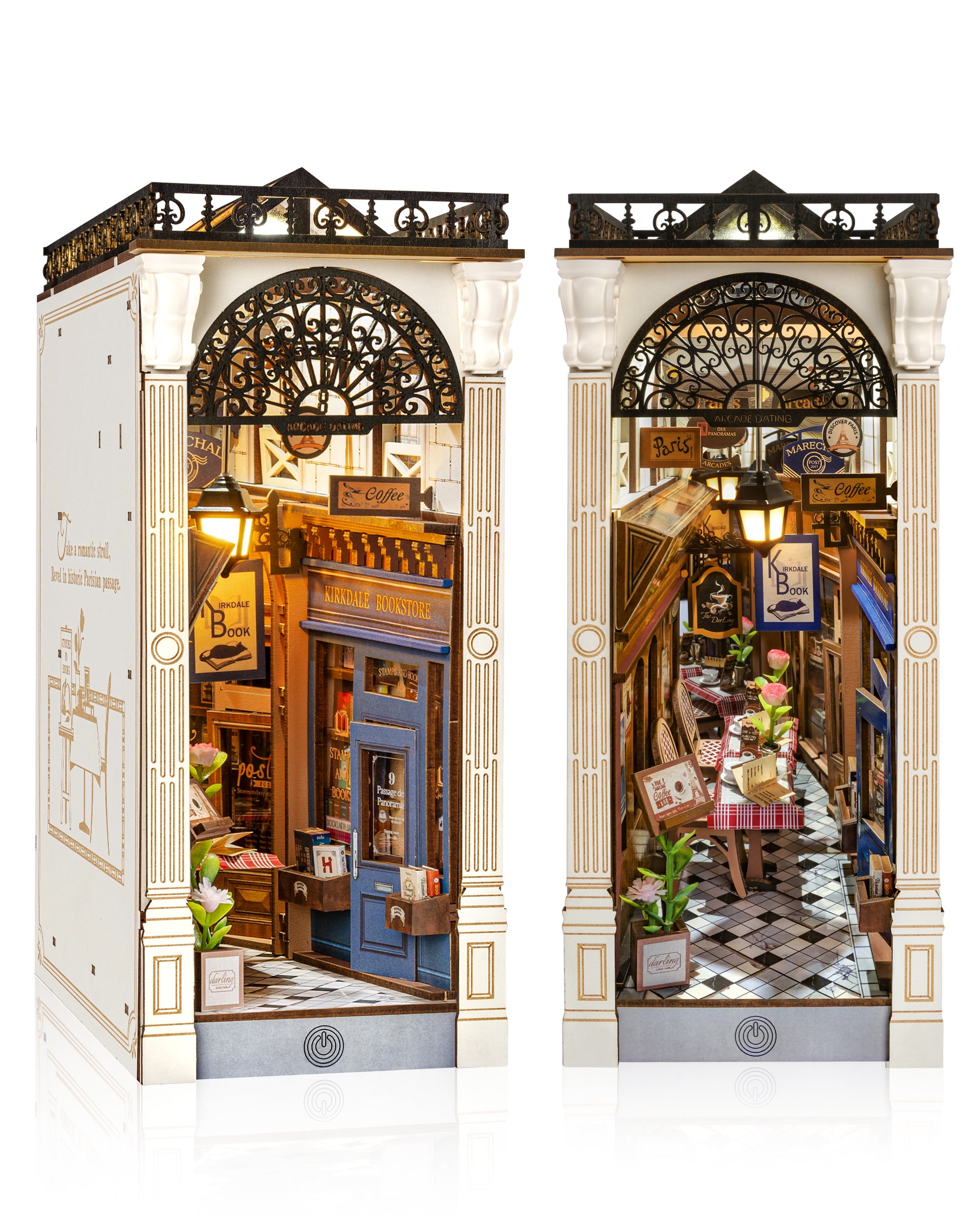 Rolife Book Nook 3D Jigsaw Puzzle Wooden Model Kit, Decorative Bookend ...