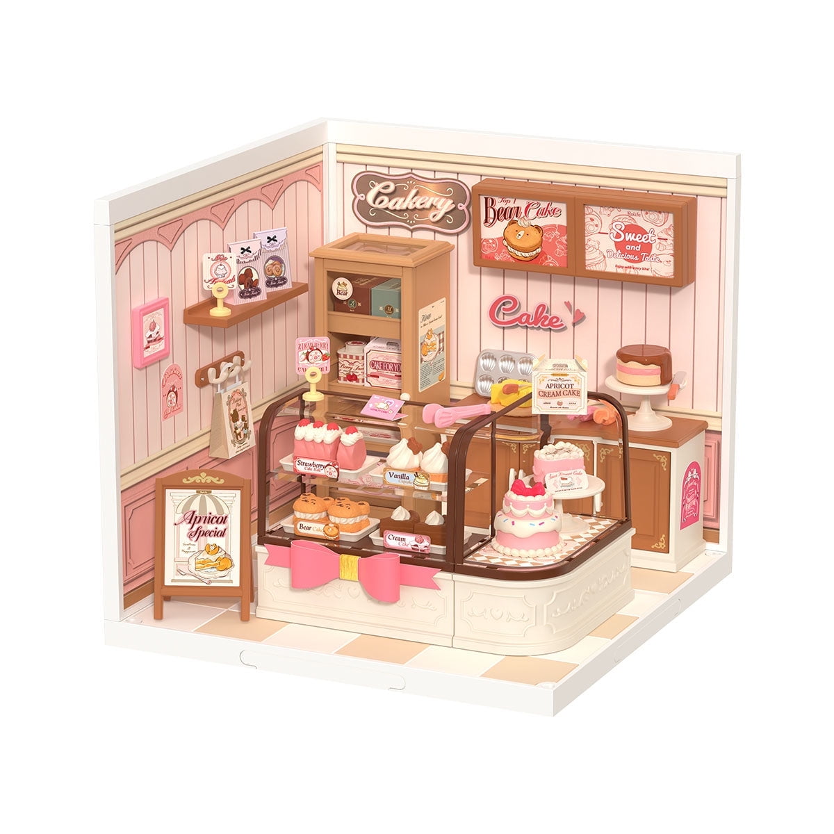Rolife DIY Miniature Dollhouse Super Creator Tasty Cake Shop Plastic ...