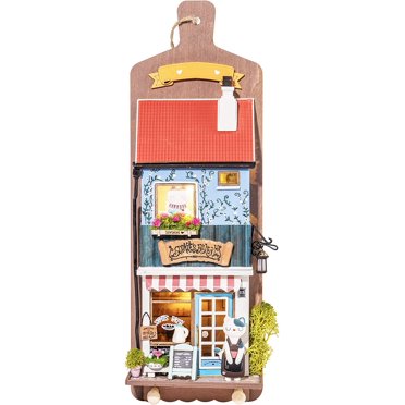 Rolife DIY Craft Kits for Adults Teens 7" Miniature House Kit, DIY Book ...