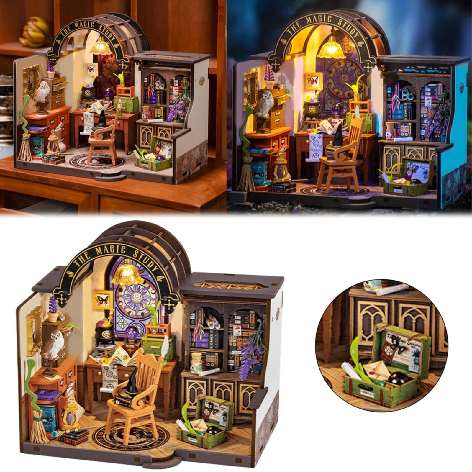 Miniature Kits Cjeuxnr DIY Miniature House Kit - Lucky Sweet Room Tiny ...