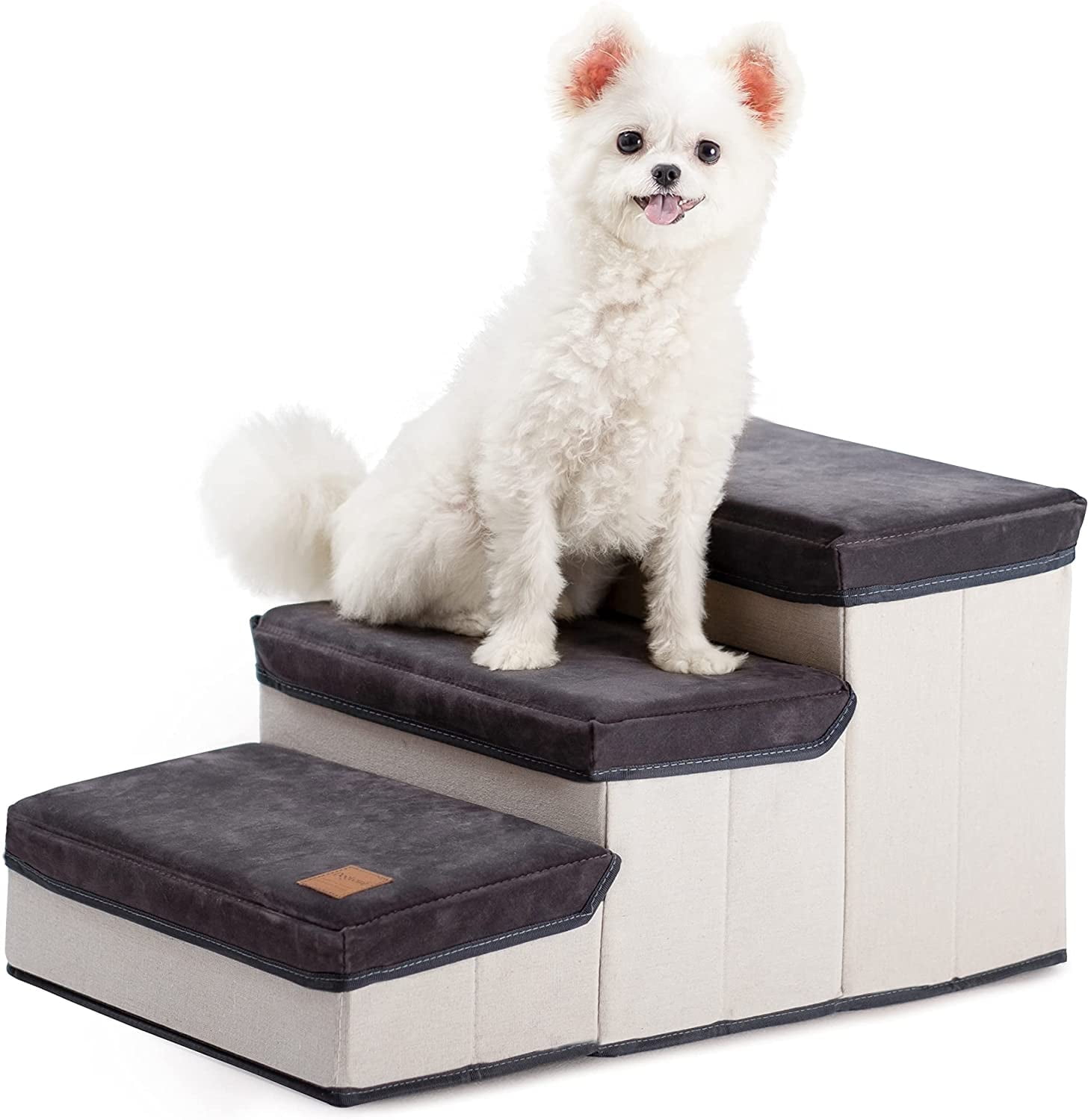 Rolife Pet Steps and Stairs 3 Steps for Small Dogs with Storage and ...