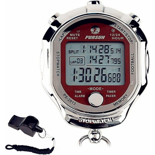 Rolilink Silent Handheld Digital Athletic Stopwatch with Countdown ...