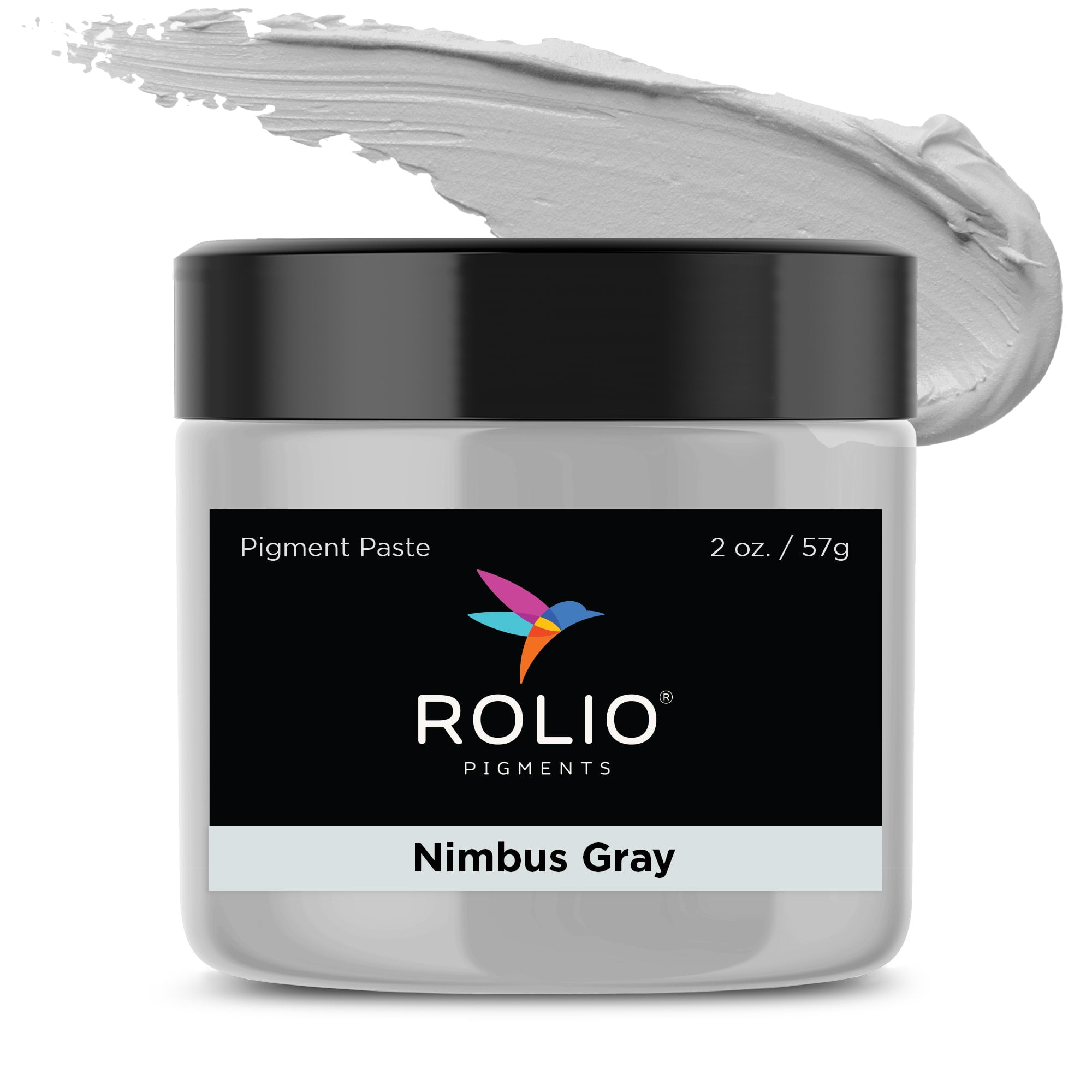 Rolio - Gray Pigment Paste for Epoxy Resin, Nimbus Gray, 2oz Jar - Resin Pigment, Epoxy Resin ...