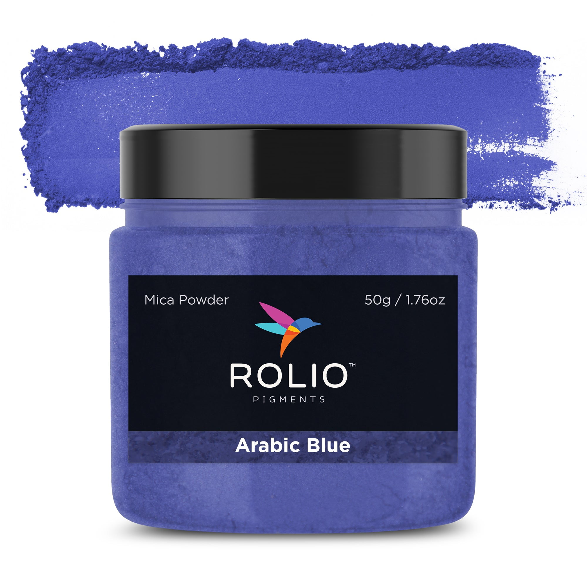 Rolio Premium Mica Powder - Arabic Blue (50G / 1.76oz) - 1 Jar of Blue ...