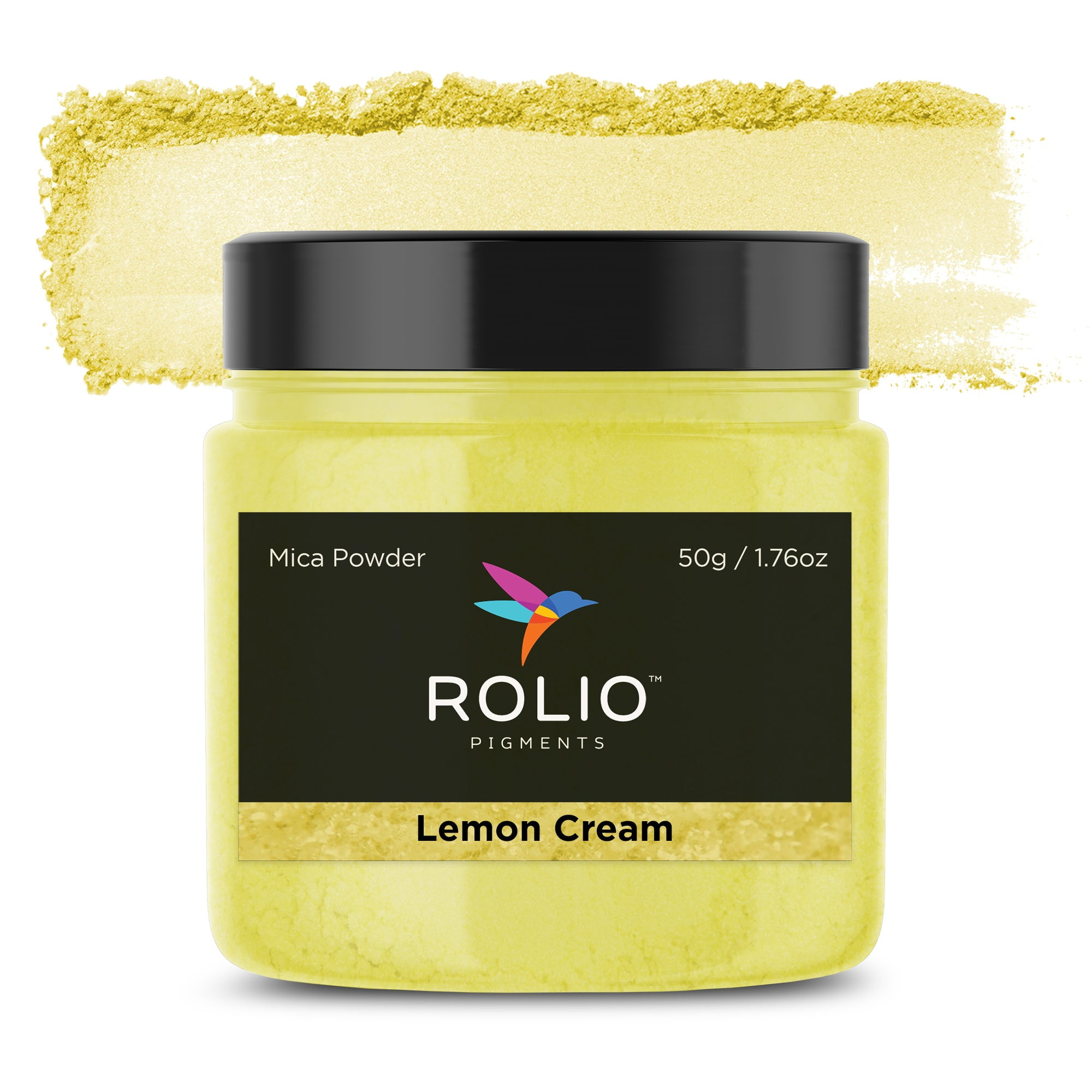 Rolio Premium Mica Powder - Lemon Cream (50G / 1.76oz) - 1 Jar of ...
