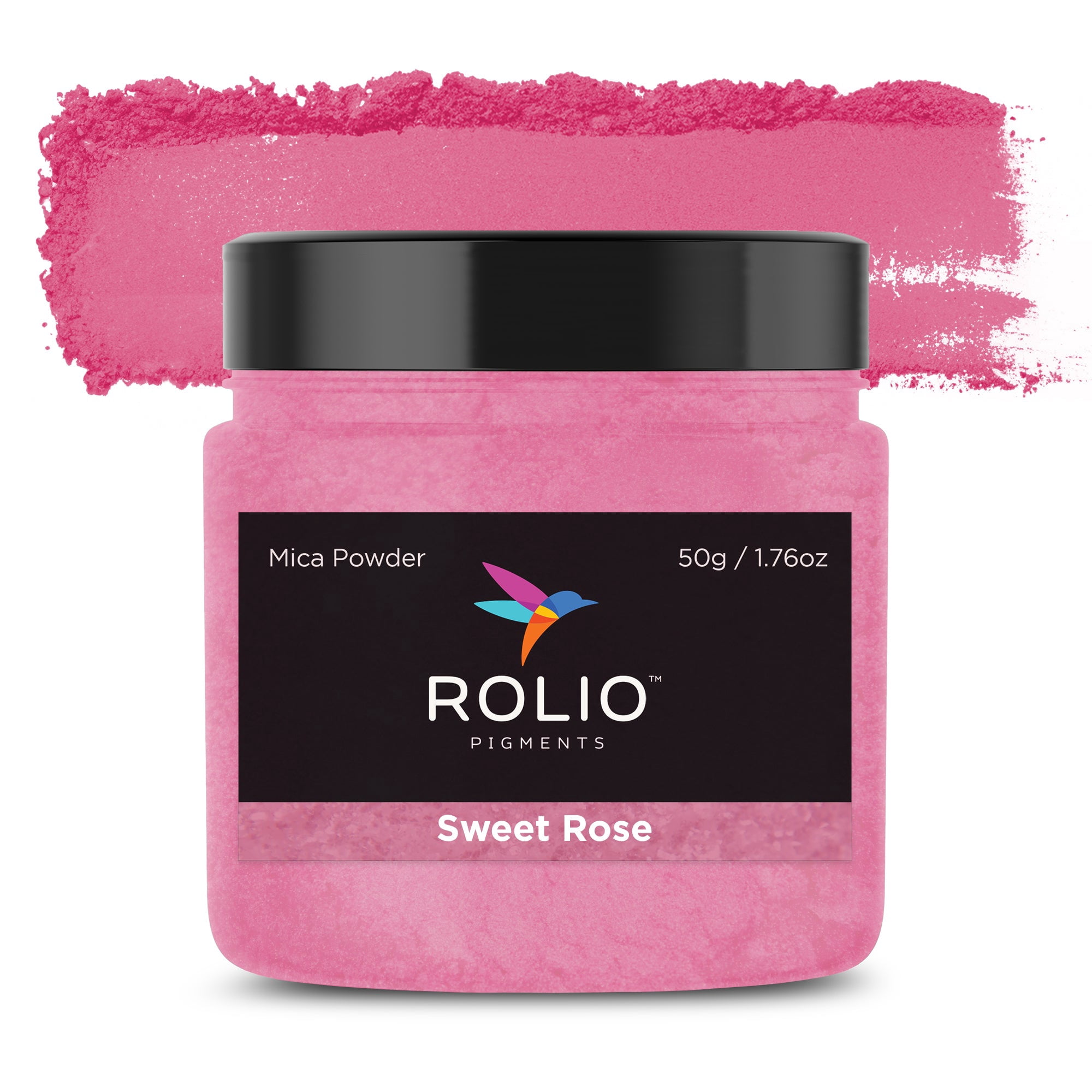 Rolio Premium Mica Powder - Sweet Rose (50G / 1.76oz) - 1 Jar of Pink ...