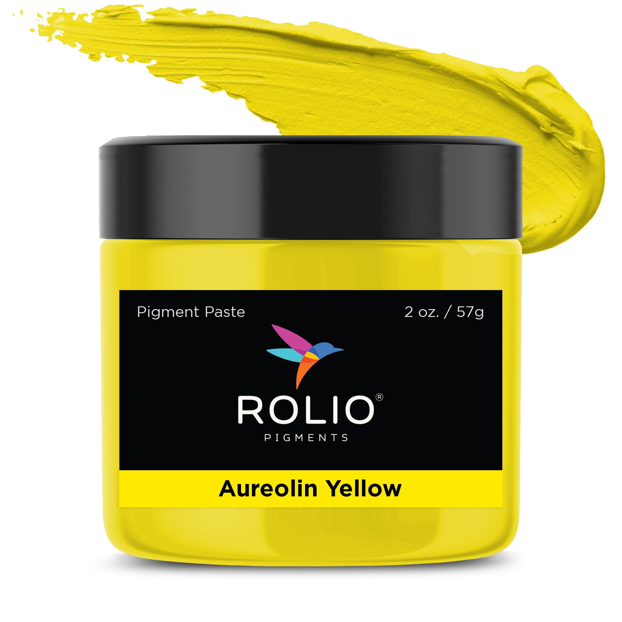 Rolio - Yellow Pigment Paste for Epoxy Resin, Aureolin Yellow, 2oz Jar - Resin Pigment, Epoxy ...