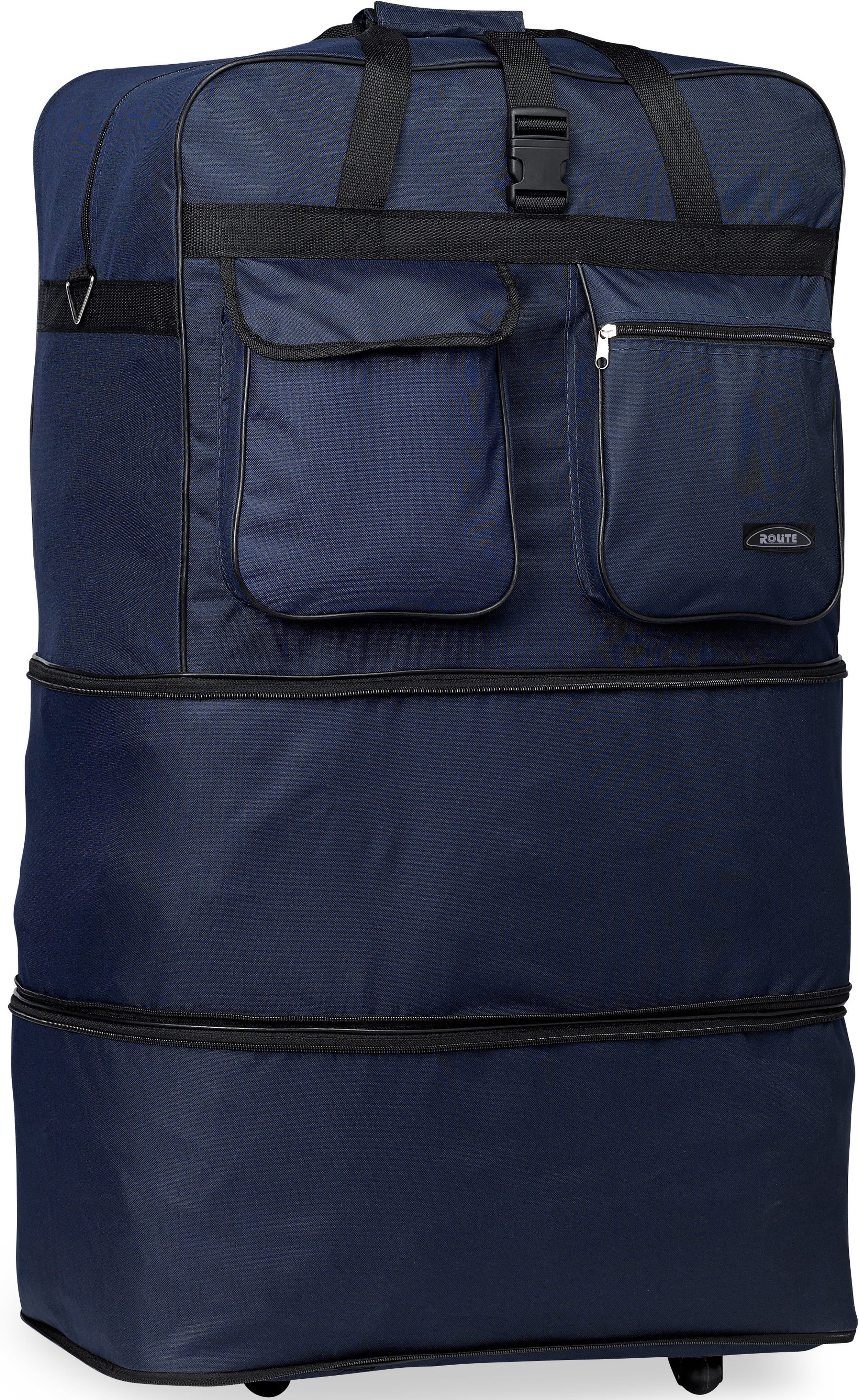Rolite 40" Adult Spinner Expandable Rolling Luggage, Navy - Walmart.com