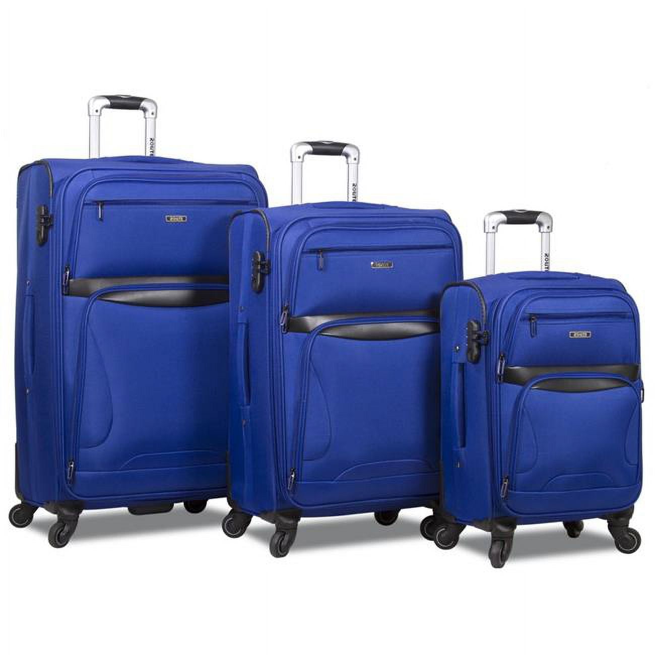 Rolite Explorer Expandable Spinner Luggage Set - Navy, 3 Piece ...
