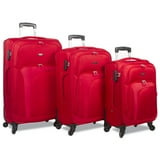 Rolite Rover 3-Piece Spinner Expandable Luggage Set - Red - Walmart.com