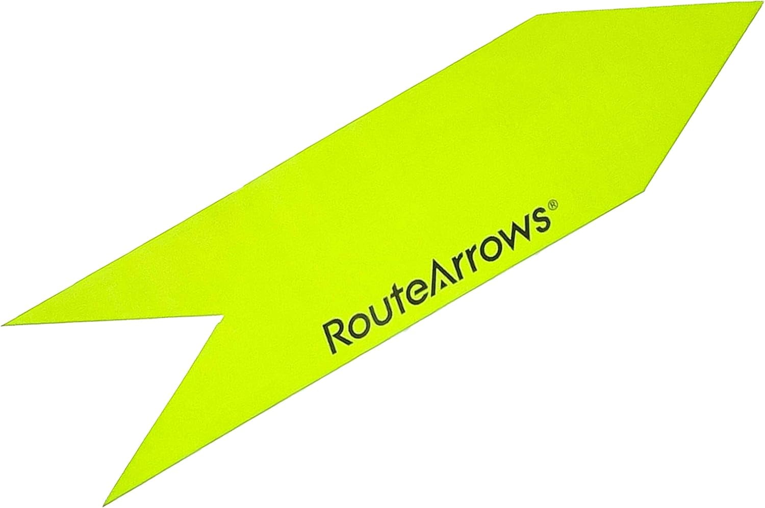 Roll of 250 Arrow Stickers (Lime) Fast Easy Eco-Friendly Hi-Viz Route ...