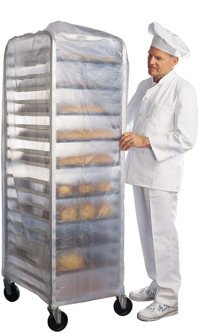 Roll of 50 Disposable Bun Rack Covers 52 x 80. Bread Rack Covers 52x80 ...