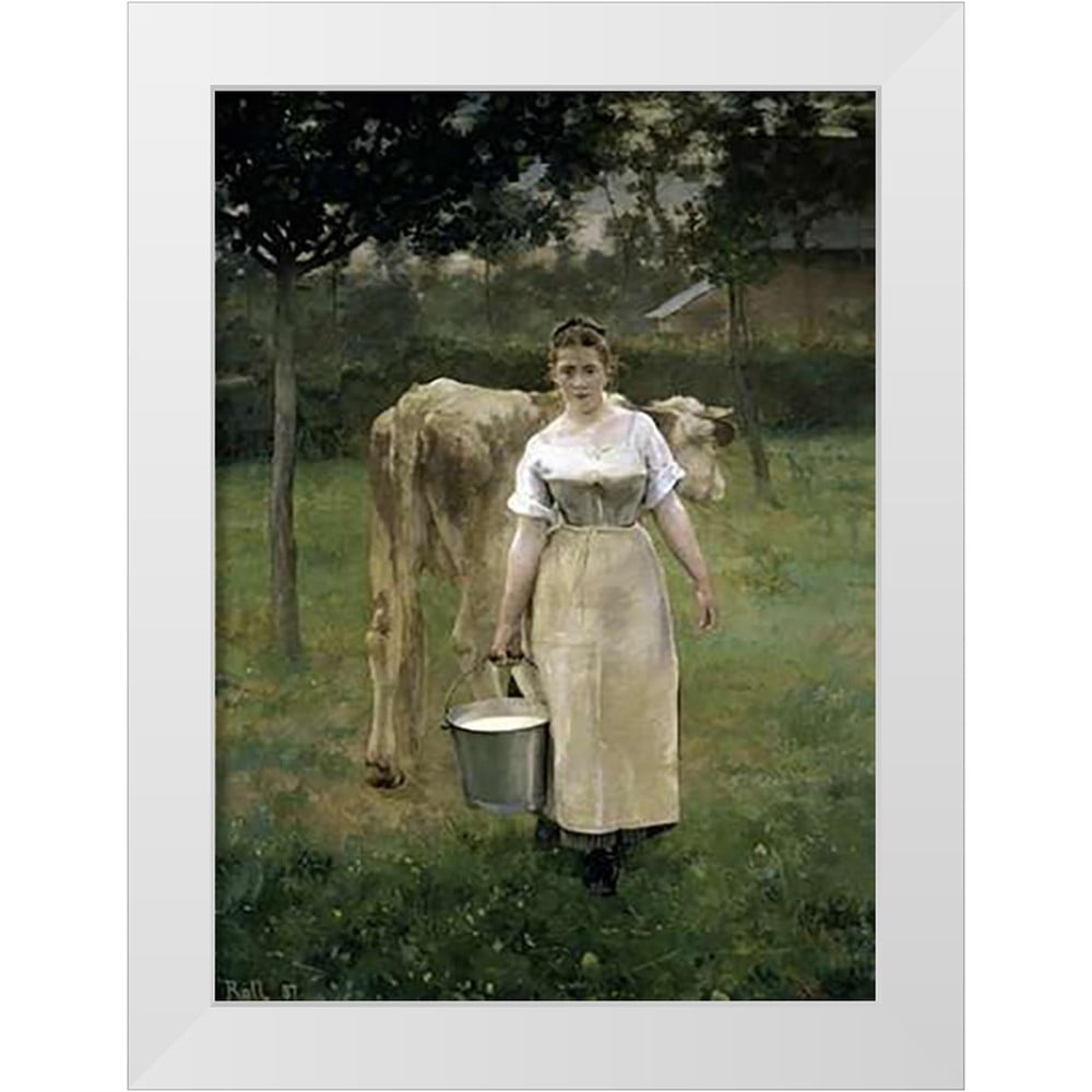 Roll, Alfred Philippe 11x14 White Modern Wood Framed Museum Art Print ...