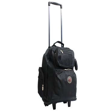 Rolling Backpack Heavy Duty School Backpack with Wheels Deluxe Rolling ...