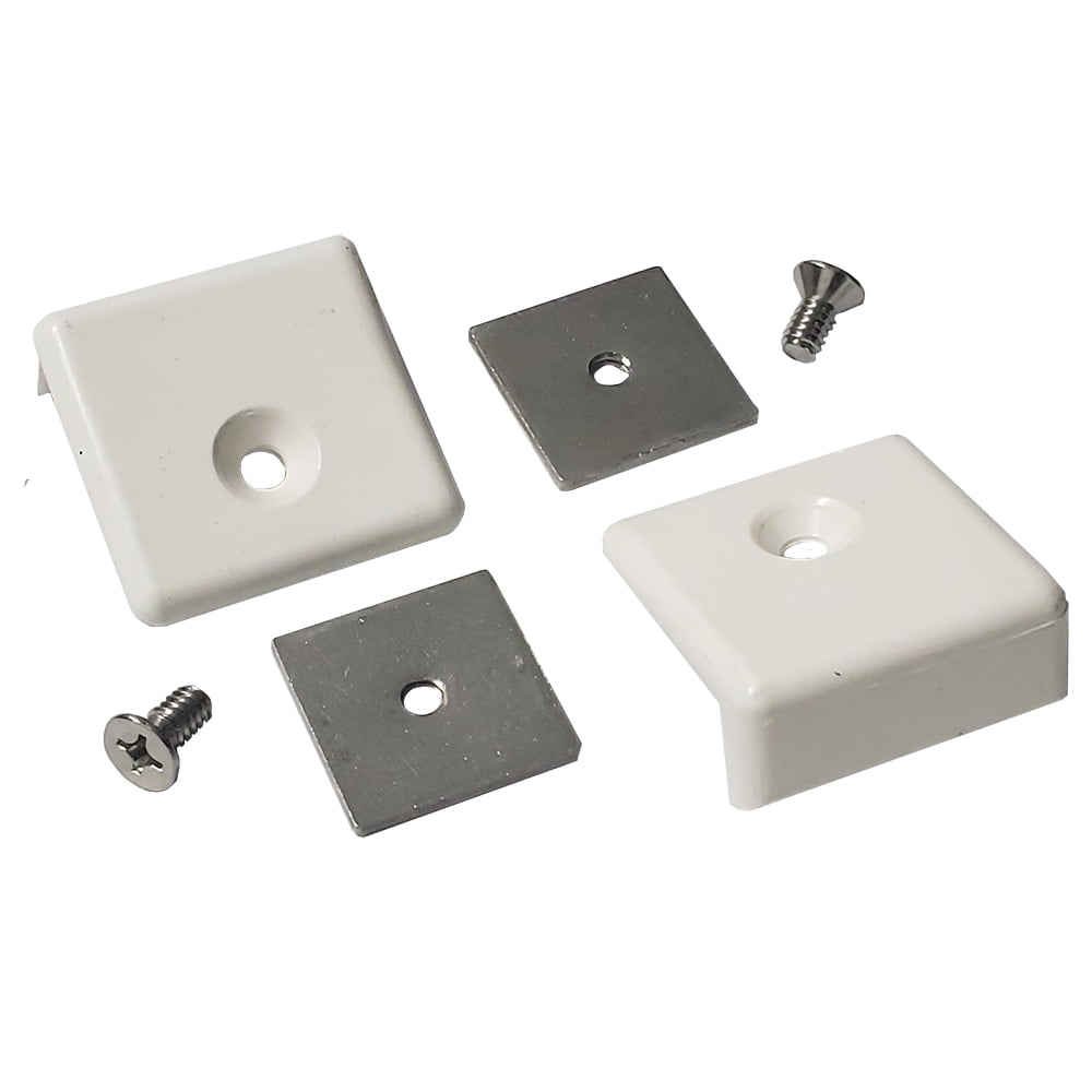 Roll Control Anodized Aluminum Mounting Track End Cap and Stop, 1 Pair ...