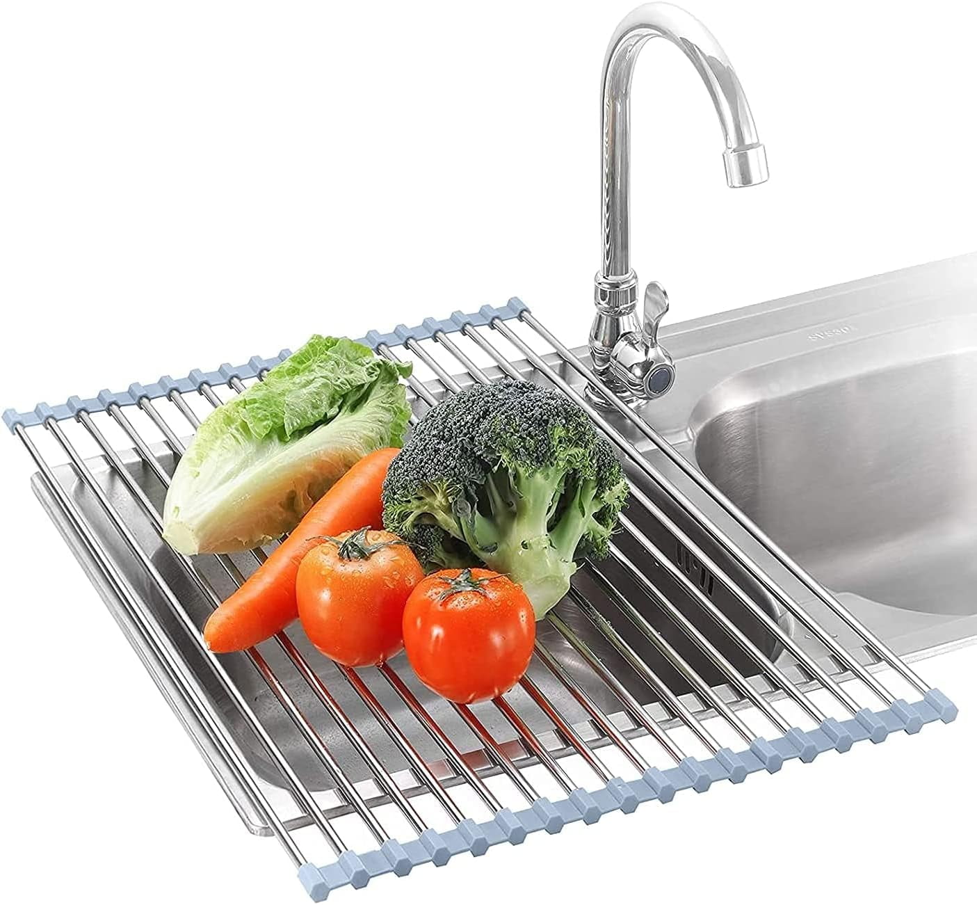 Roll Up Dish Drying Rack, Sink Dish Drying Rack Kitchen Rolling Dish ...