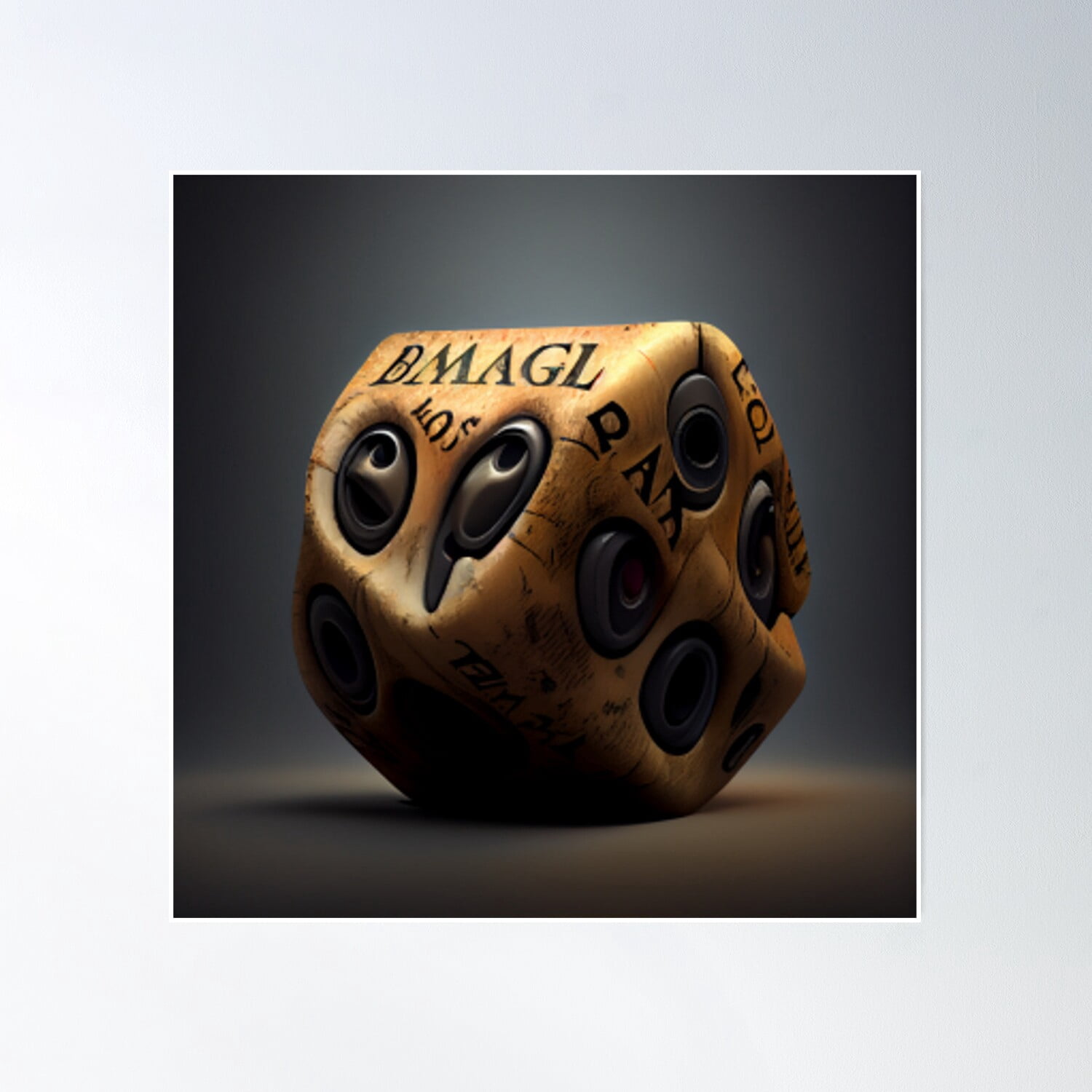 Roll For Emotional Damage 2 Poster Wall Art, Modern Wall Decor, 24x24 ...