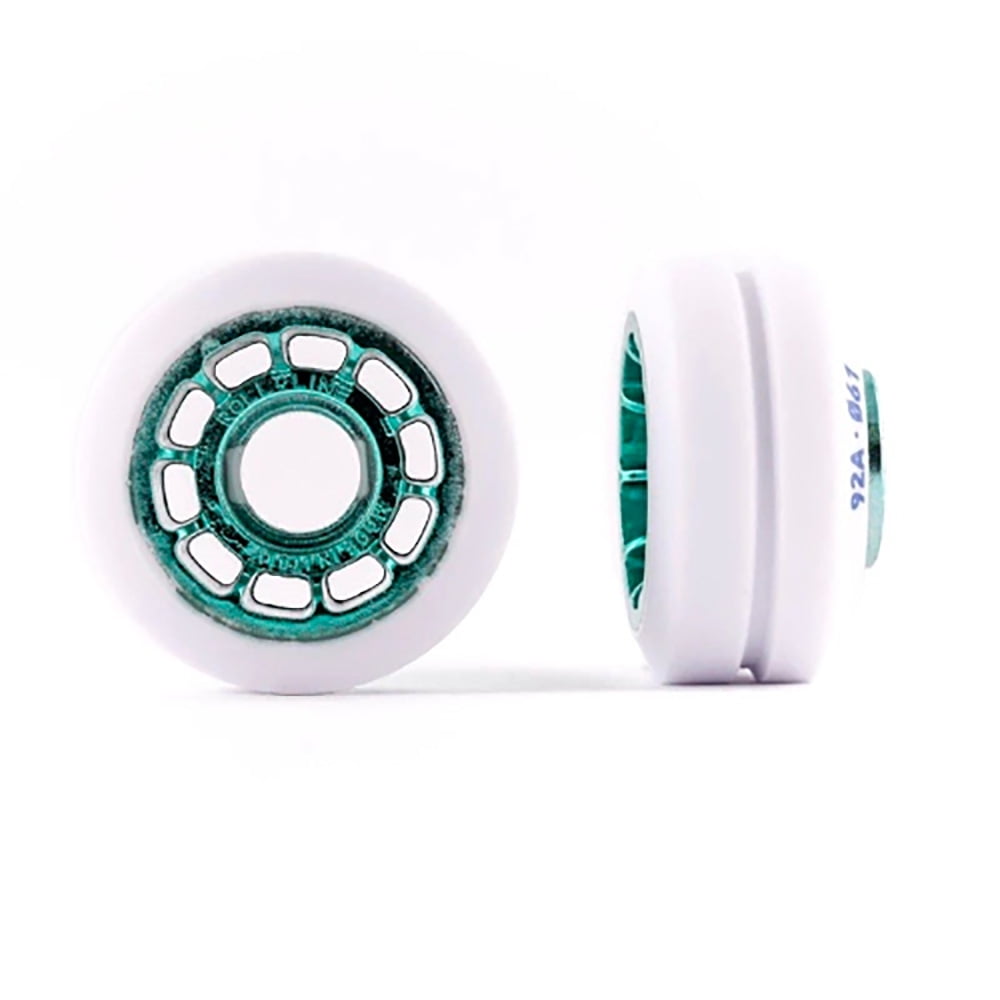 Roll-Line Ice Dance Roller Skate Wheels (Set of 8, 61mm, Hardness 92A ...